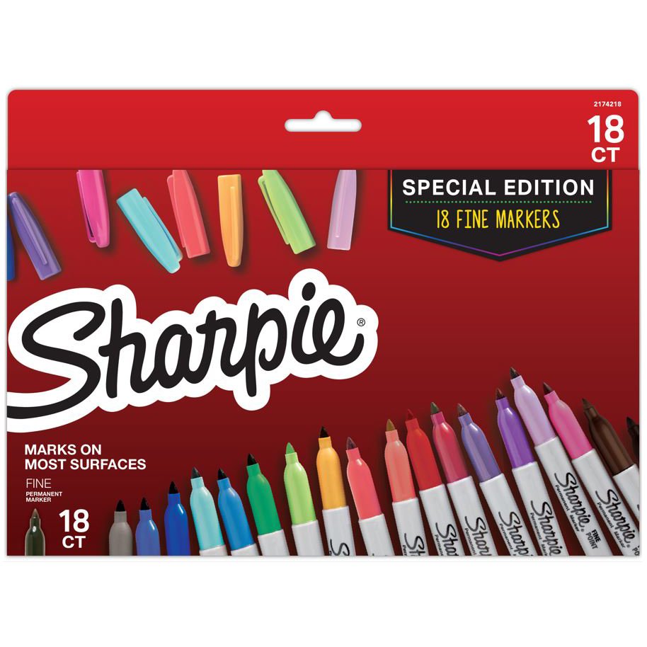 Sharpie Special Edition Fine Tip Permanent Markers - Assorted Ink ...