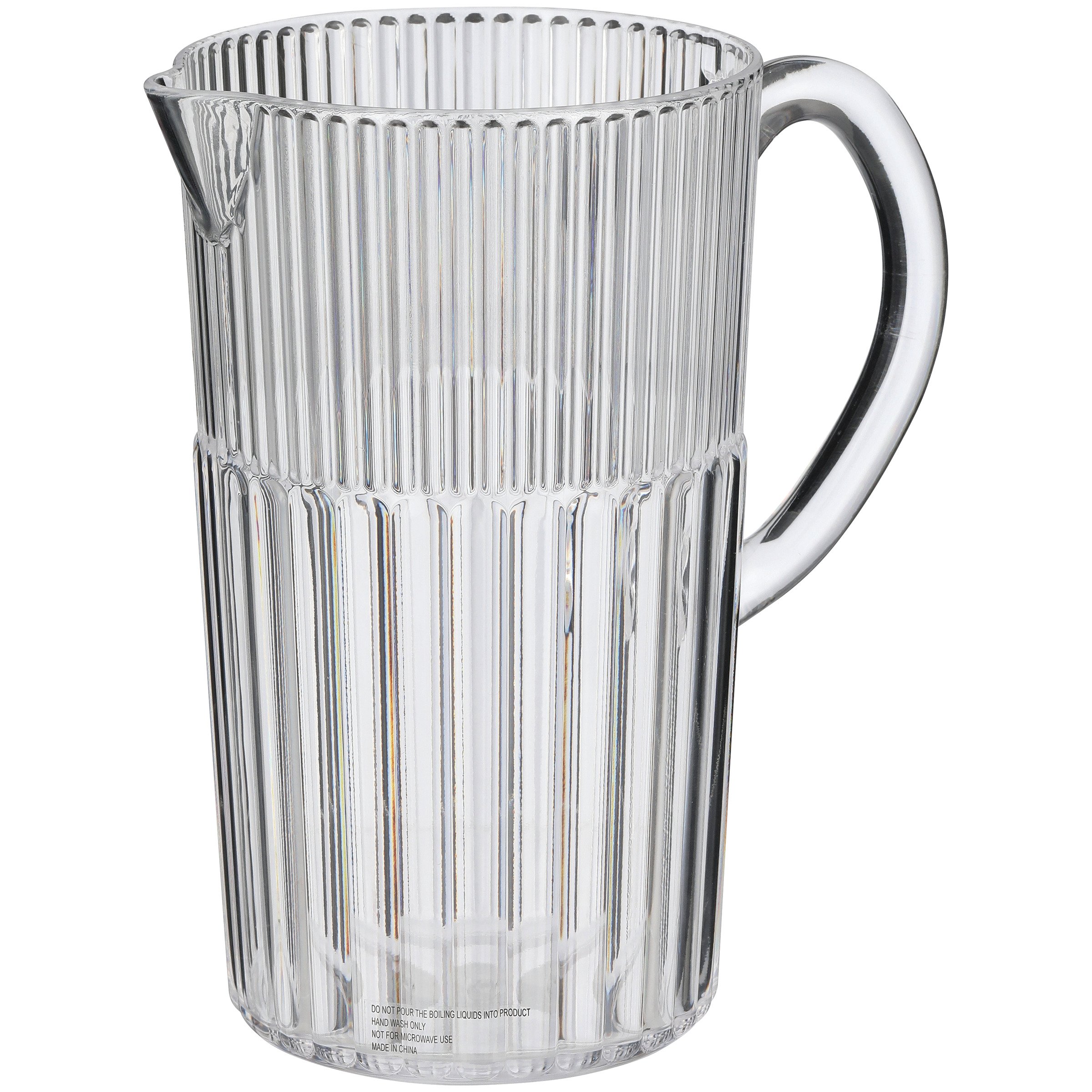our goods Plastic Striped Pitcher - Shop Pitchers & dispensers at H-E-B