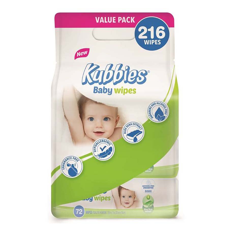 Kubbies Baby Wipes Value Pack - Aloe Vera - Shop Baby wipes at H-E-B