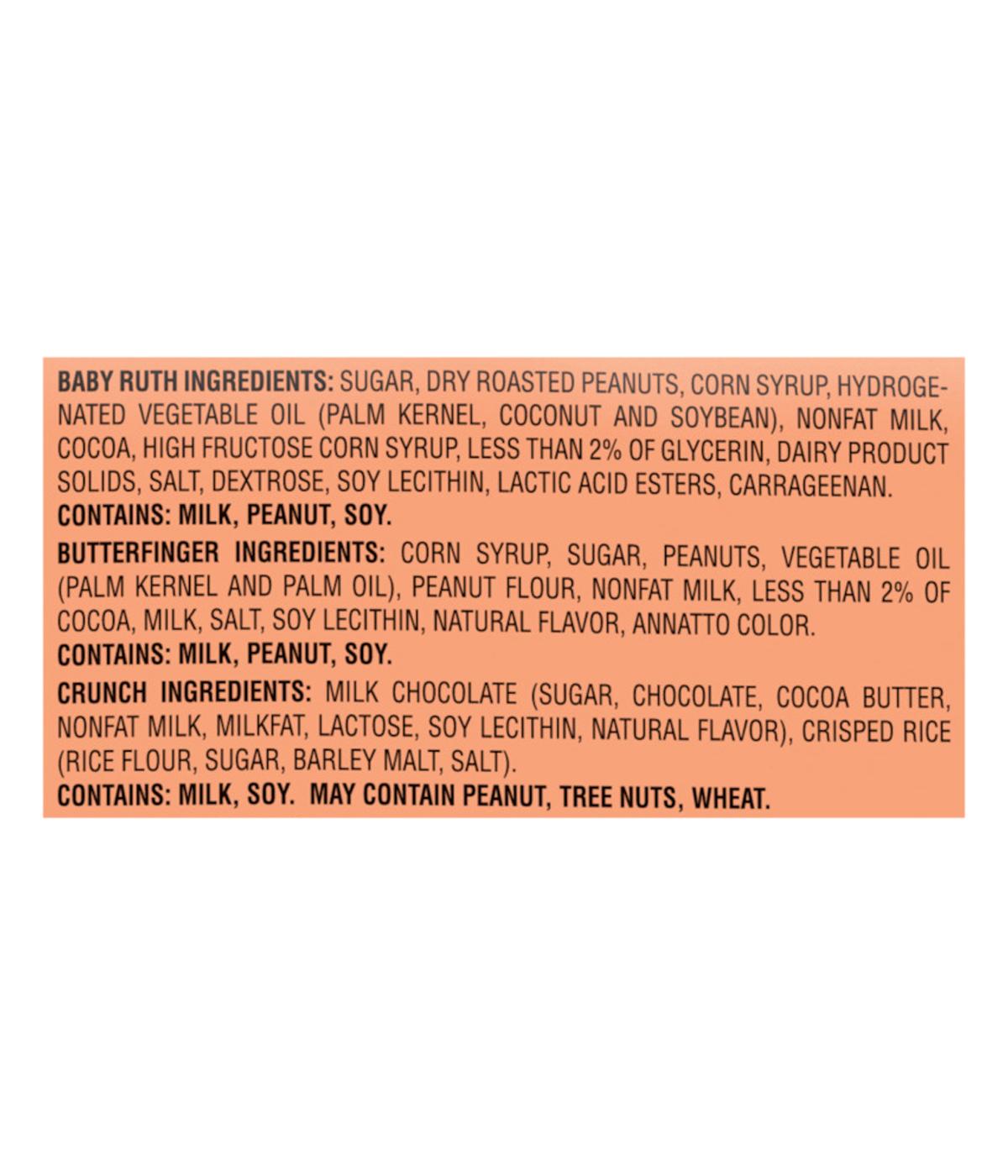 Crunch, Butterfinger, & Baby Ruth Assorted Chocolate Halloween Candy ...