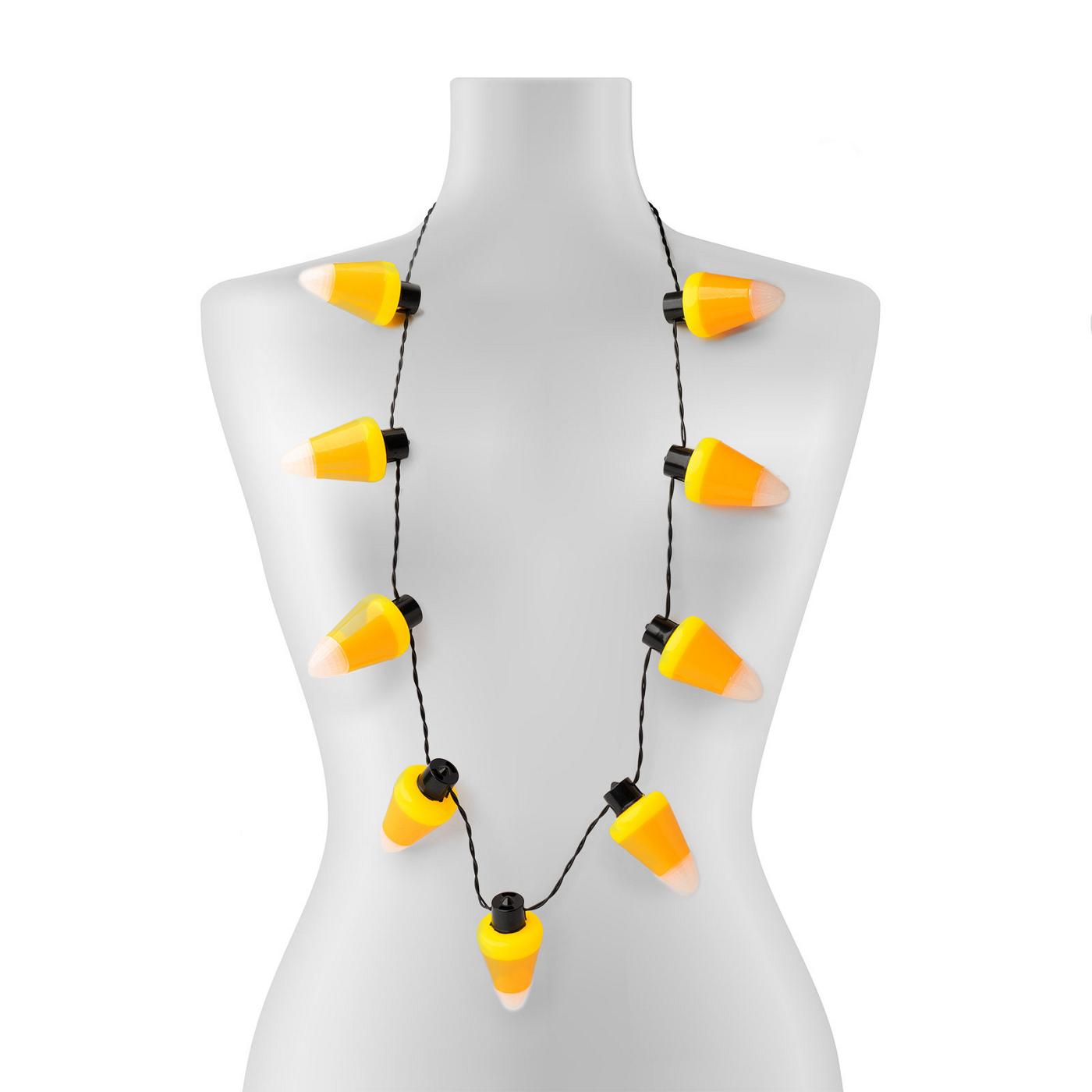 Lotsa Lites Halloween LED Light Up Necklace - Candy Corn - Shop Jewelry ...