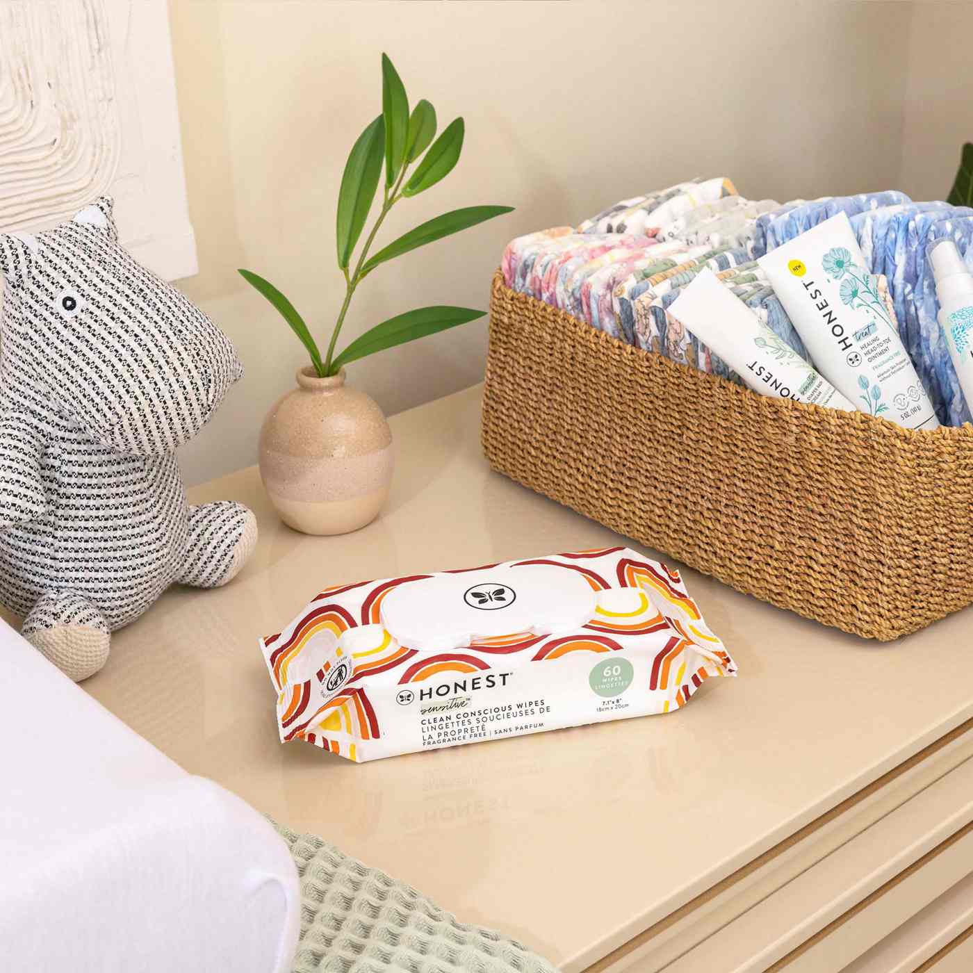 The Honest Company Sensitive Baby Wipes - Shop Baby wipes at H-E-B