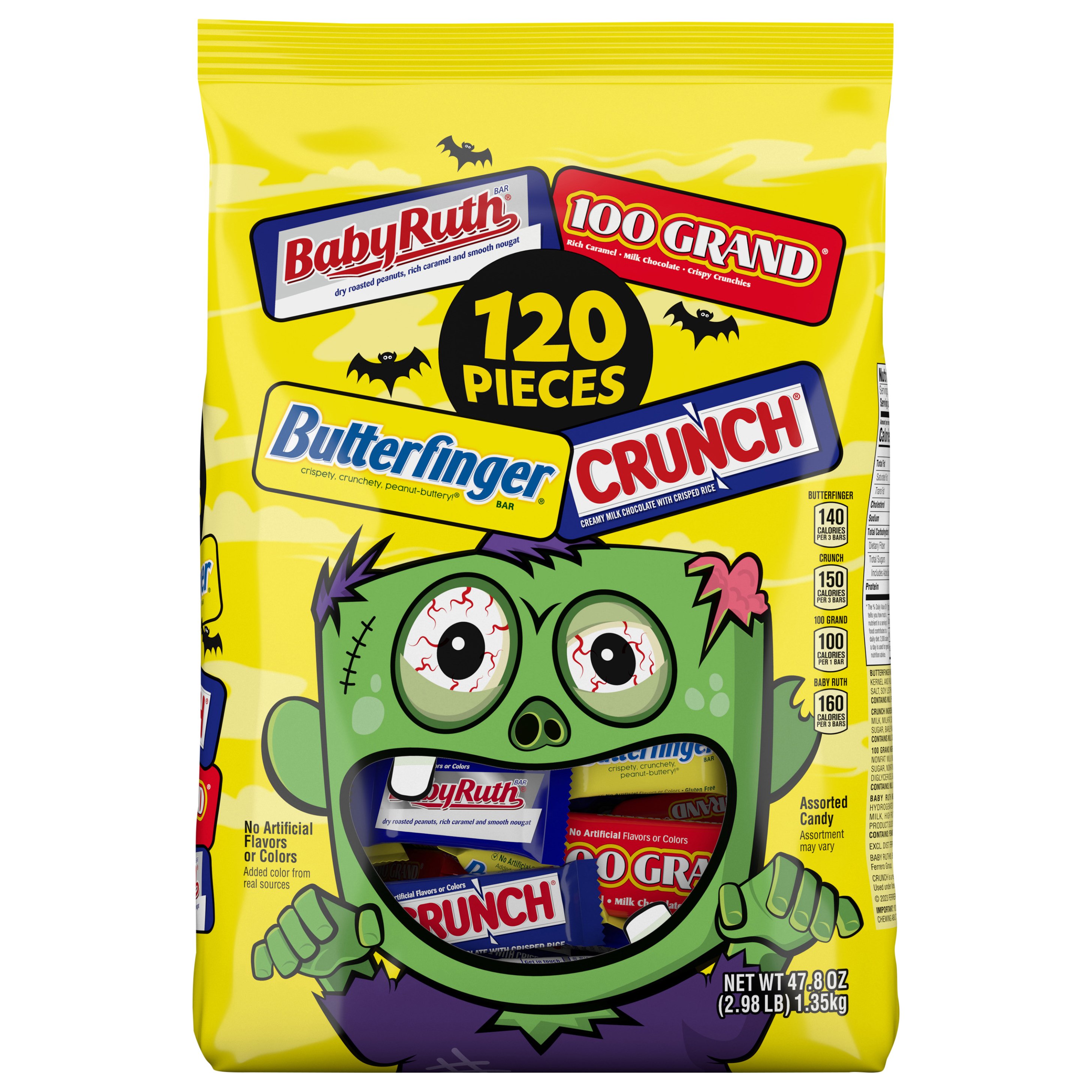 Crunch, Butterfinger, Baby Ruth, & 100 Grand Assorted Chocolate ...