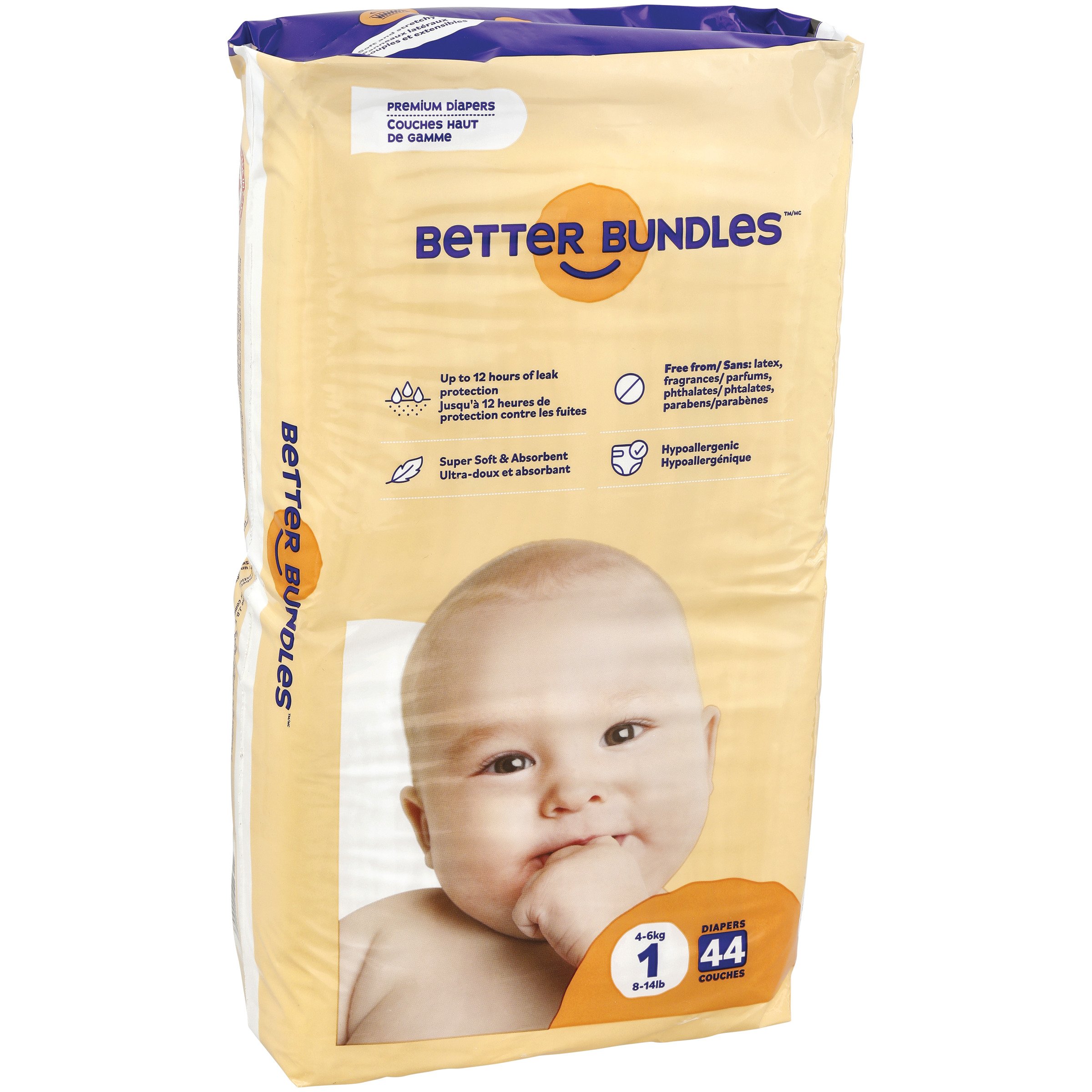Better Bundles Baby Diapers - Size 1 - Shop Diapers at H-E-B