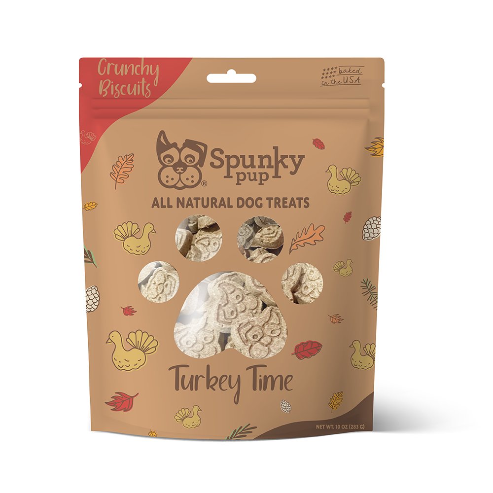 Spunky Pup All Natural Dog Treats Turkey Time - Shop Biscuits at H-E-B