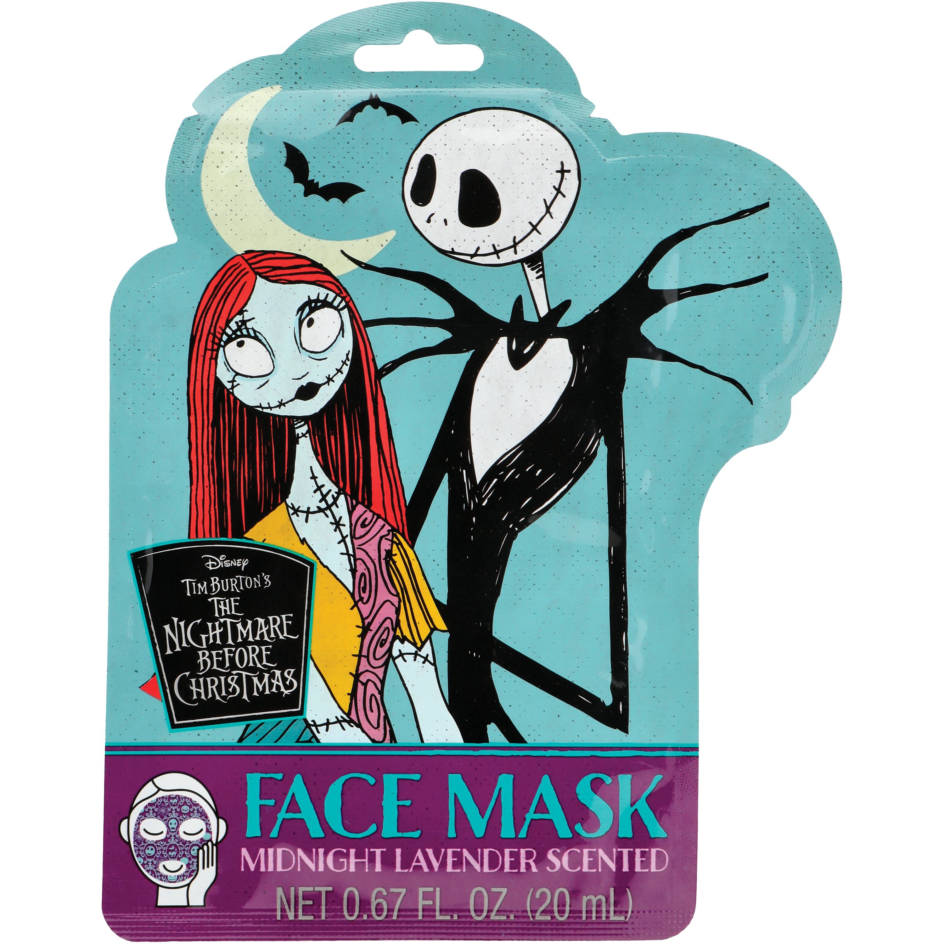 Disney The Nightmare Before Christmas Face Mask - Midnight Lavender ...