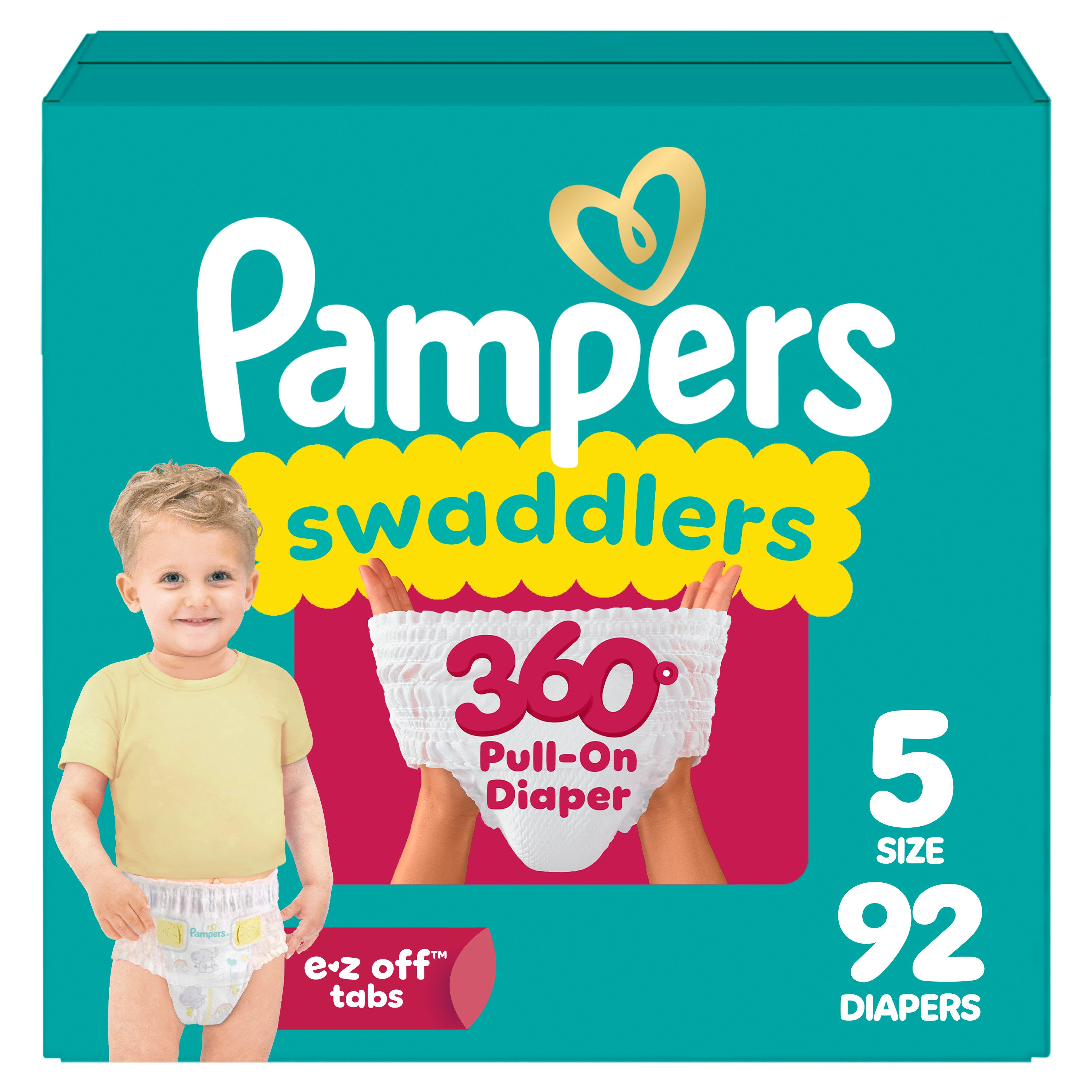 Pampers Swaddlers 360 Diapers - Size 5 - Shop Diapers at H-E-B