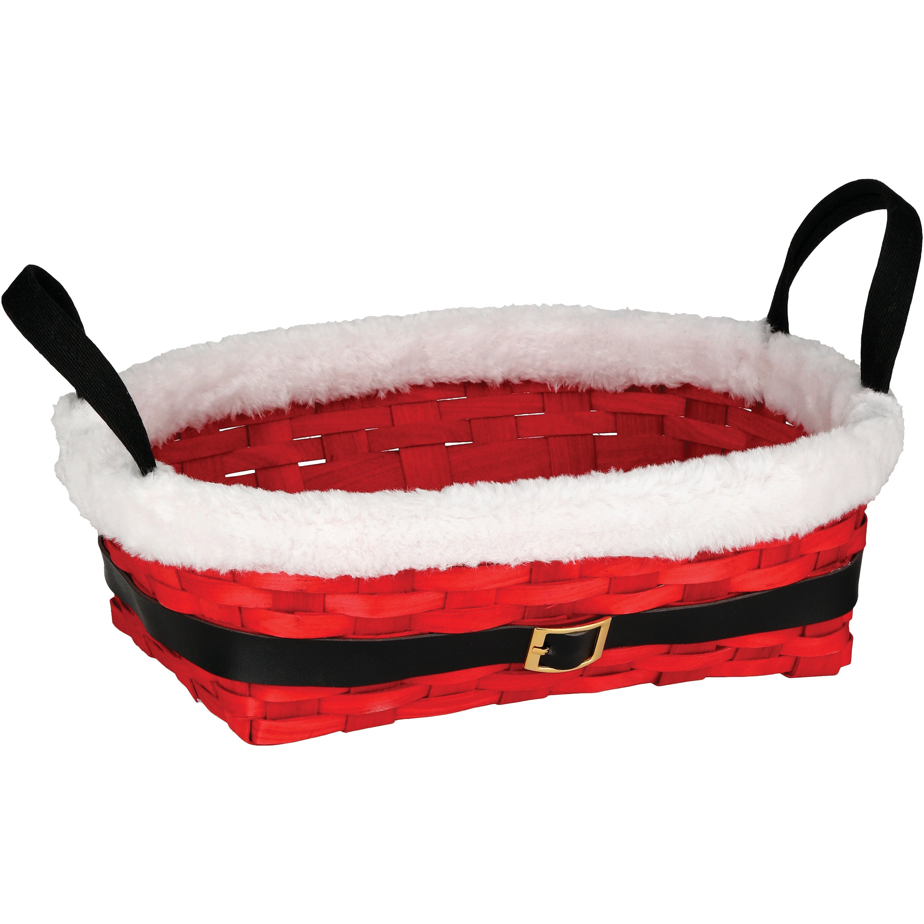 Destination Holiday Santa Christmas Basket with Handles - Shop Storage ...