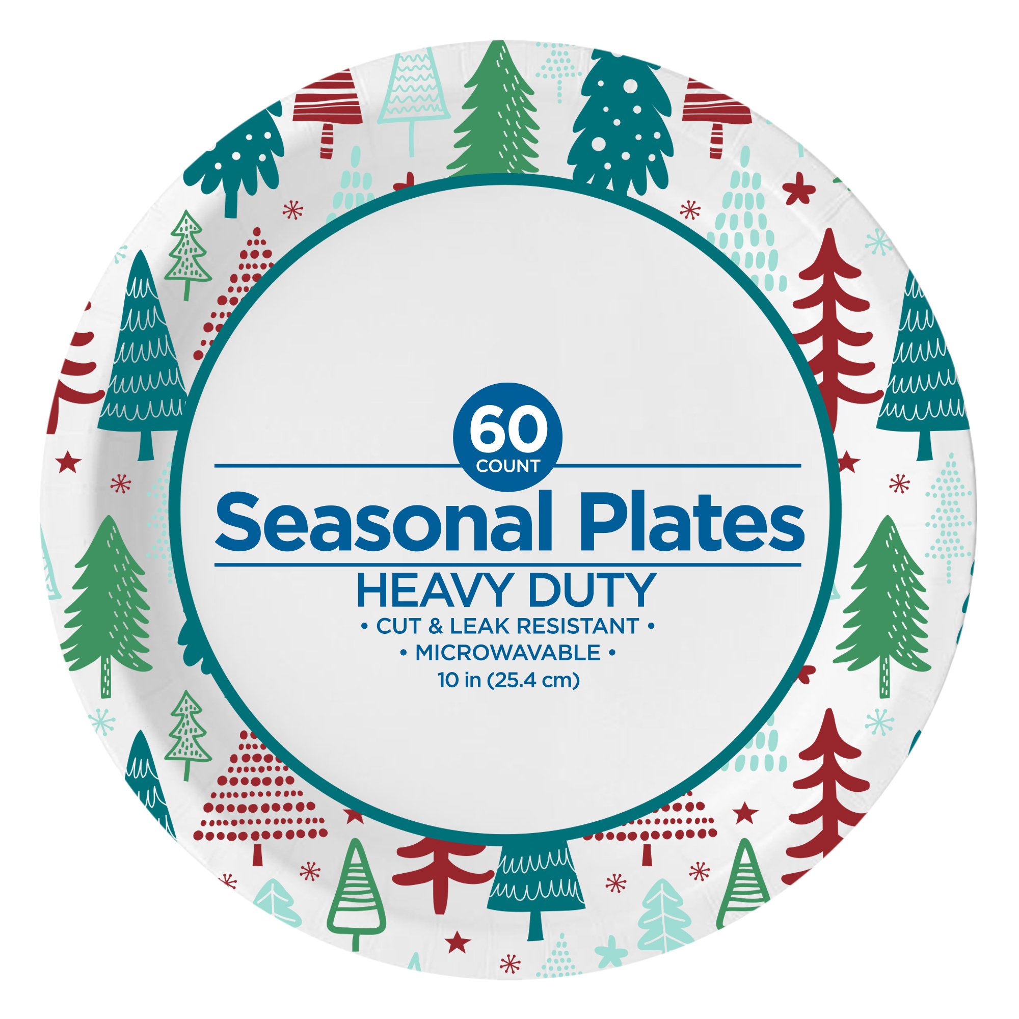 Seasonal Christmas Tree 10 in Heavy Duty Plates - Shop Plates & bowls ...