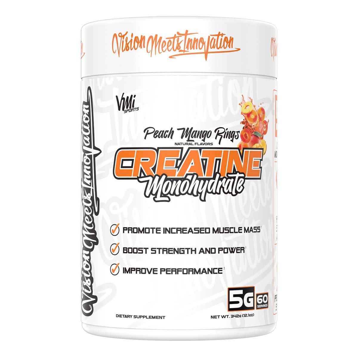 VMI Sports Creatine Monohydrate - Peach Mango Rings - Shop Diet ...