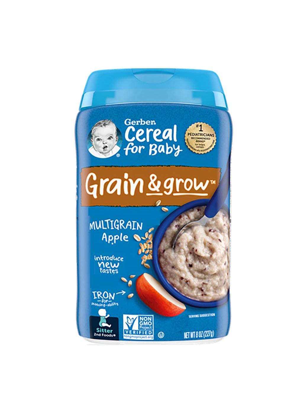 Gerber Cereal For Baby Grain & Grow - Multigrain Apple - Shop Baby food ...