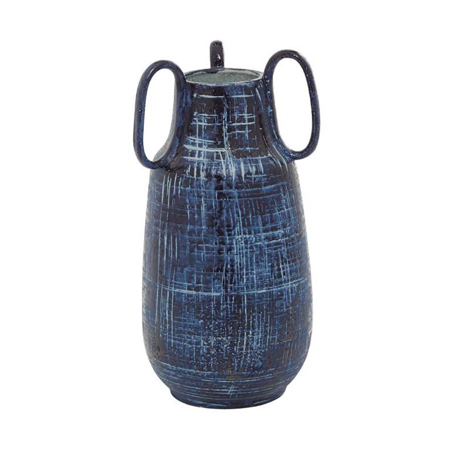 UMA Ceramic Vase with Handles - Blue - Shop Seasonal Decor at H-E-B