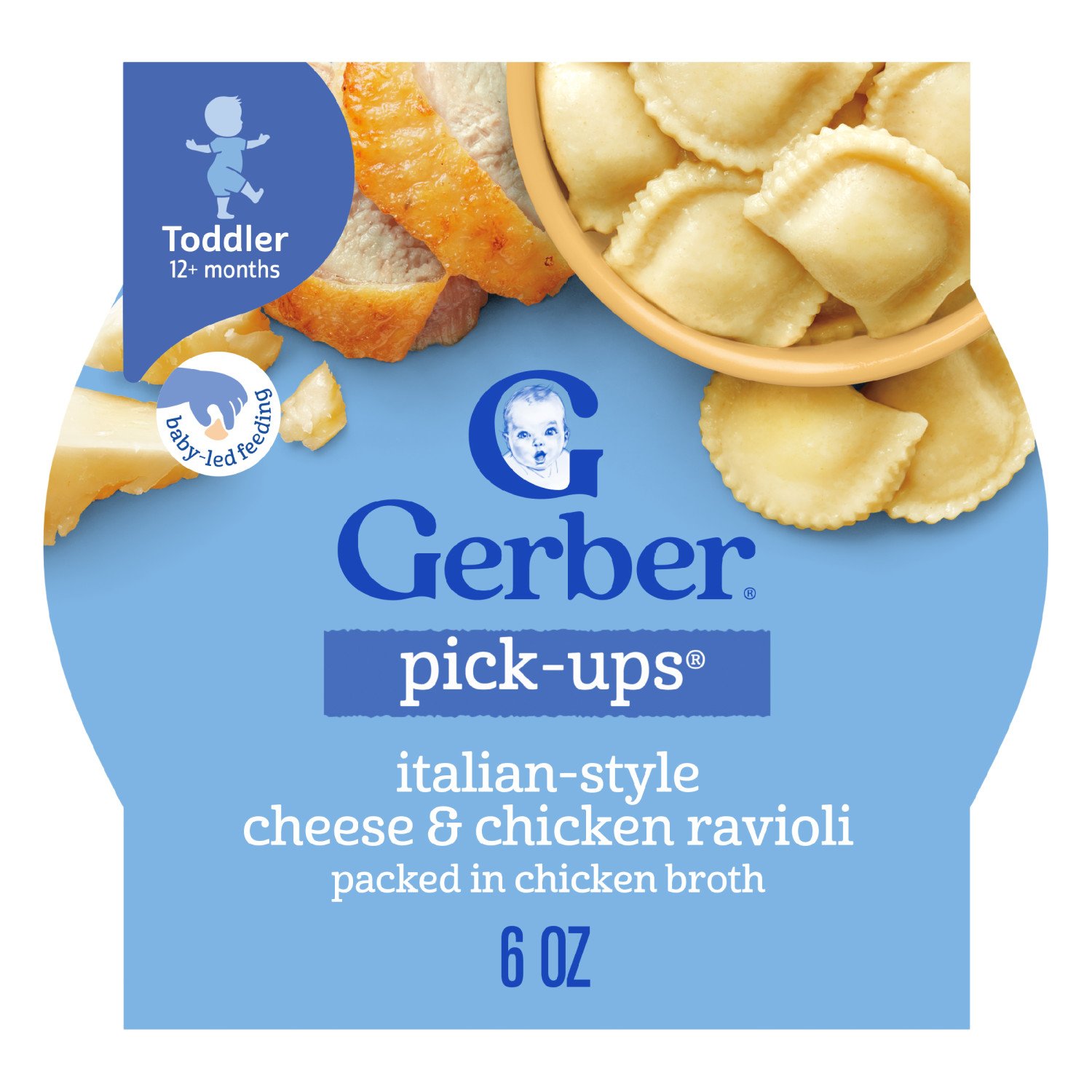 Gerber Mealtime for Toddler Pick-Ups - Italian-Style Cheese & Chicken ...