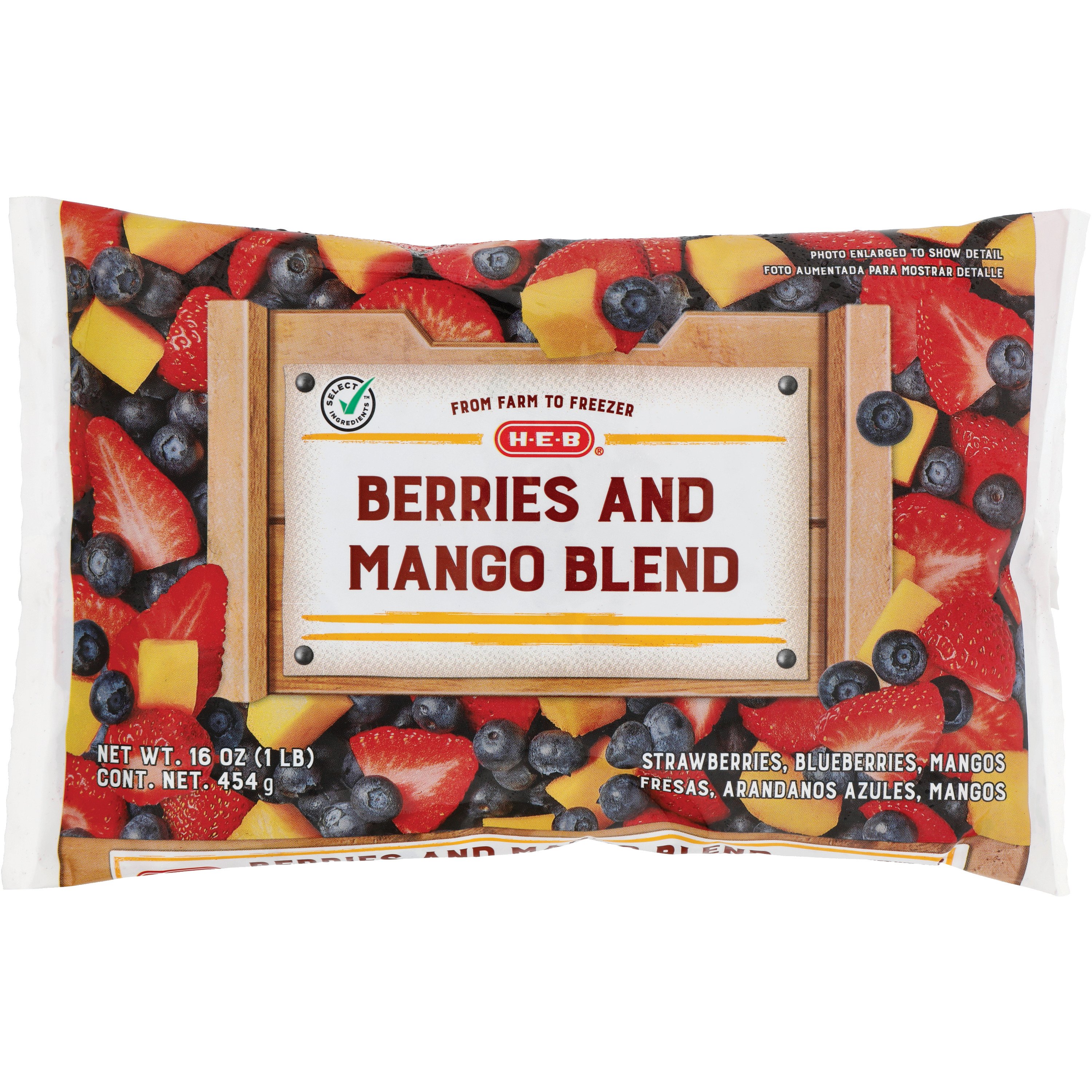 H-E-B Frozen Berries & Mango Blend - Shop Tropical & specialty at H-E-B