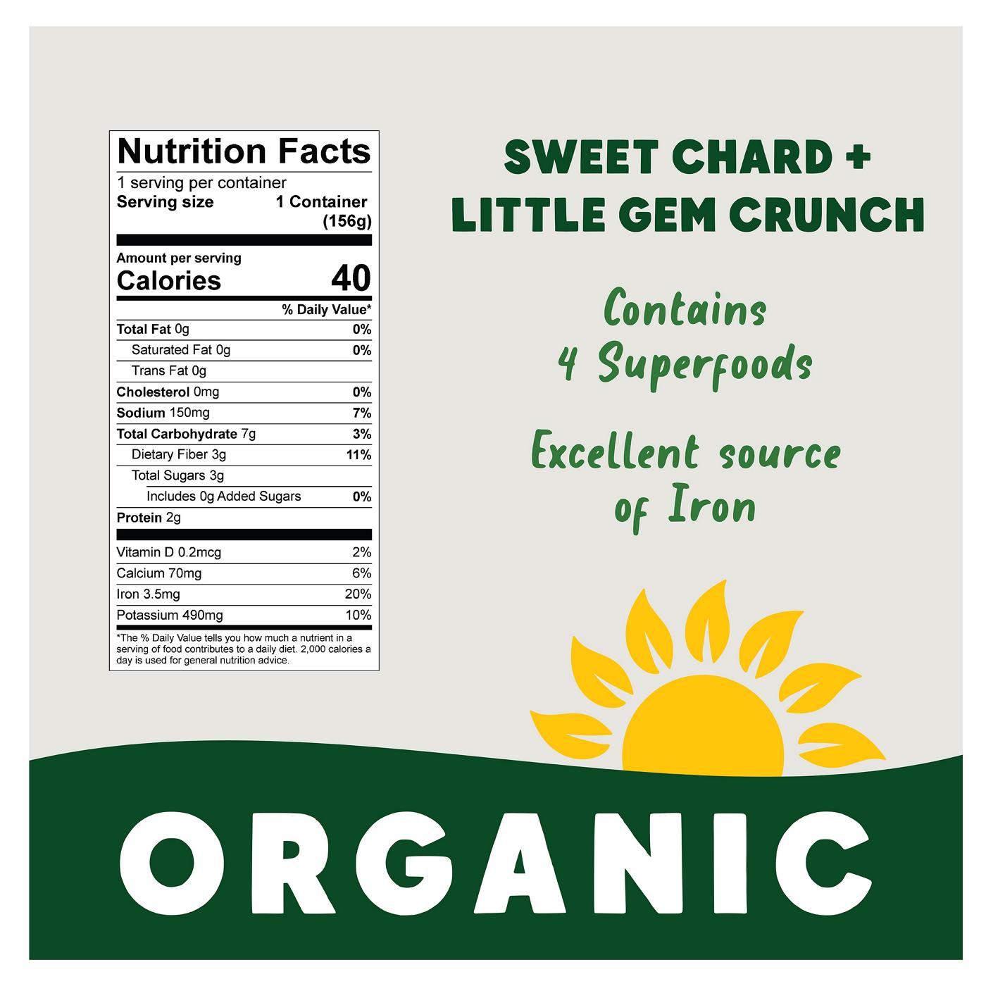 Earthbound Farm Organic Sweet Chard & Little Gem Crunch - Shop Lettuce ...