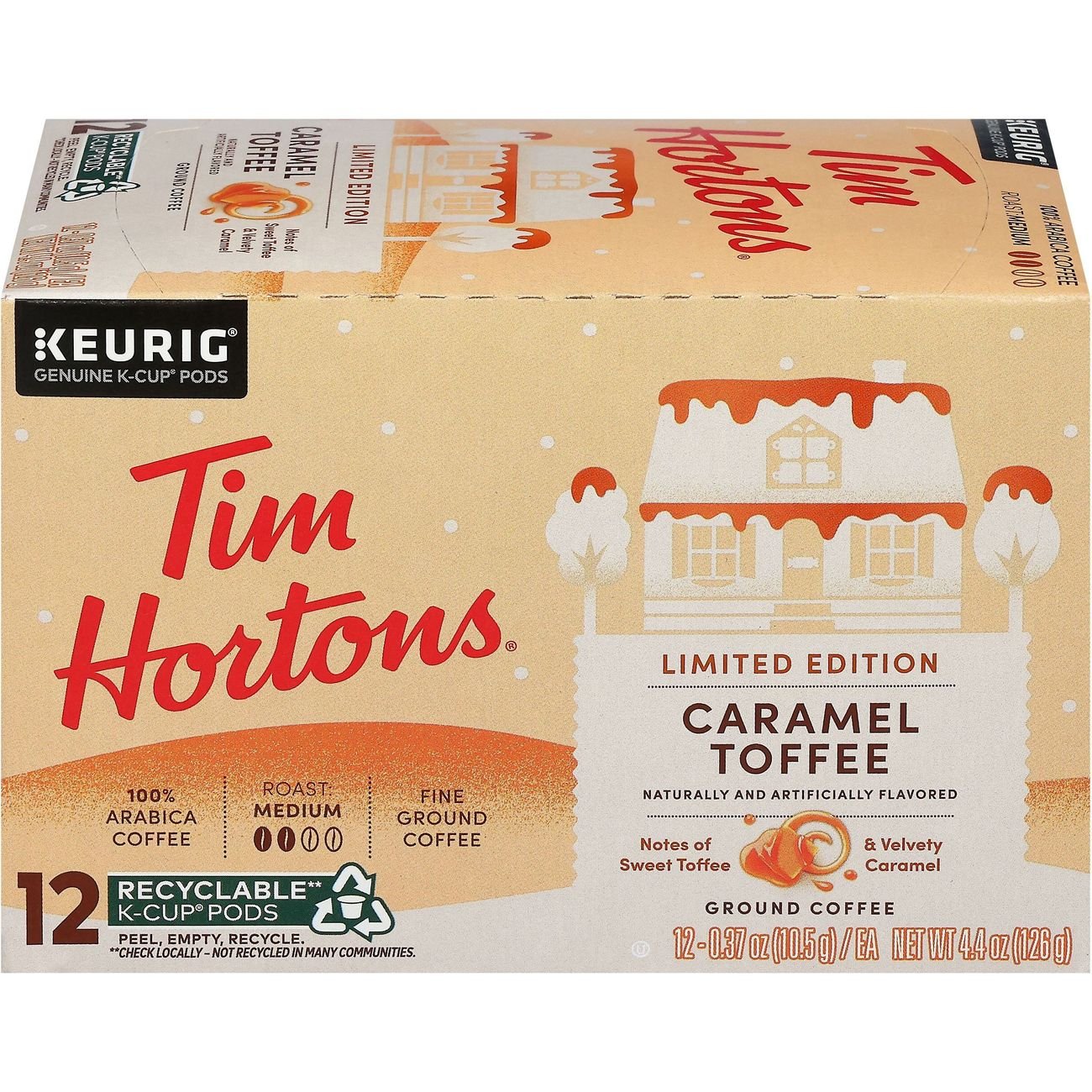 Tim Hortons Caramel Toffee Single Serve Coffee K Cups - Shop Coffee at ...
