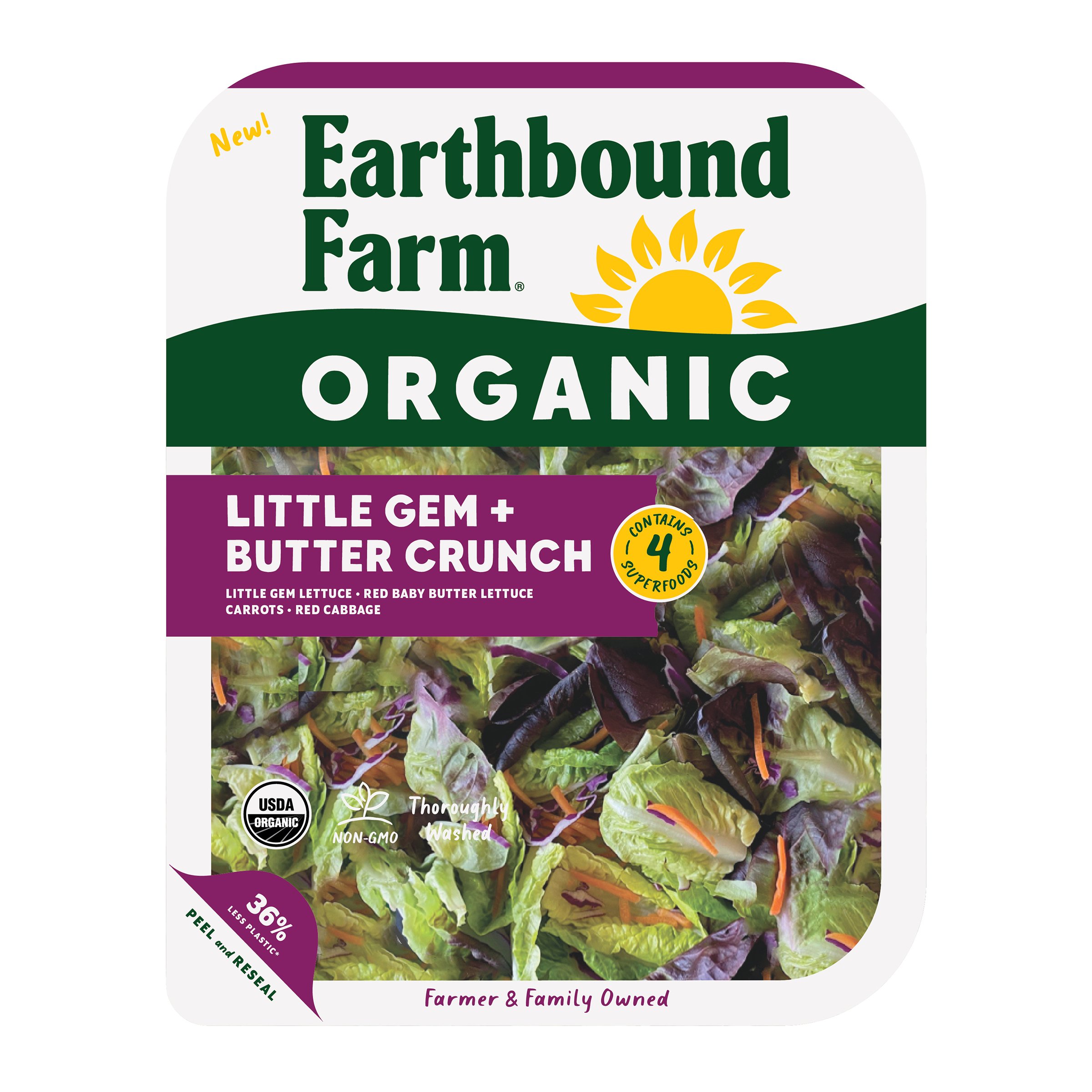 Earthbound Farm Organic Little Gem & Butter Crunch - Shop Lettuce ...