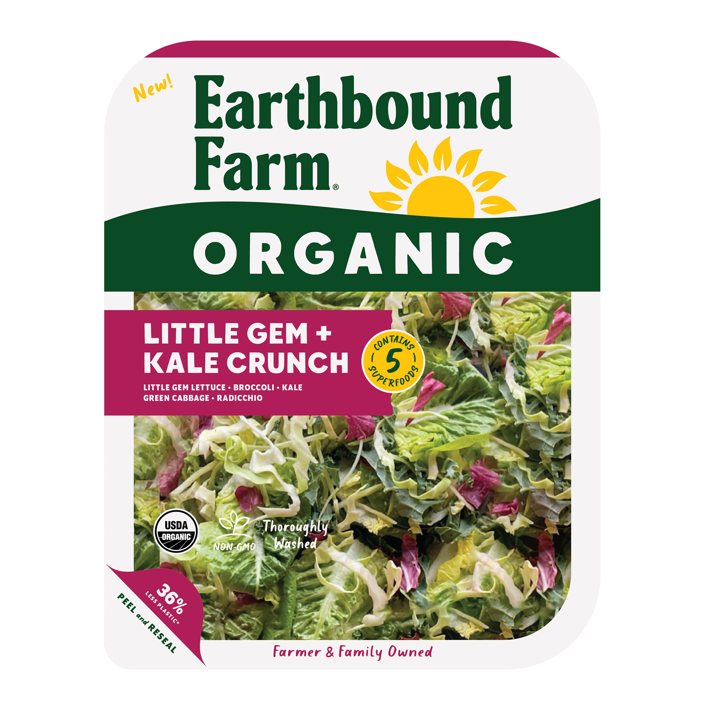 Earthbound Farm Organic Little Gem & Kale Crunch - Shop Lettuce & leafy ...