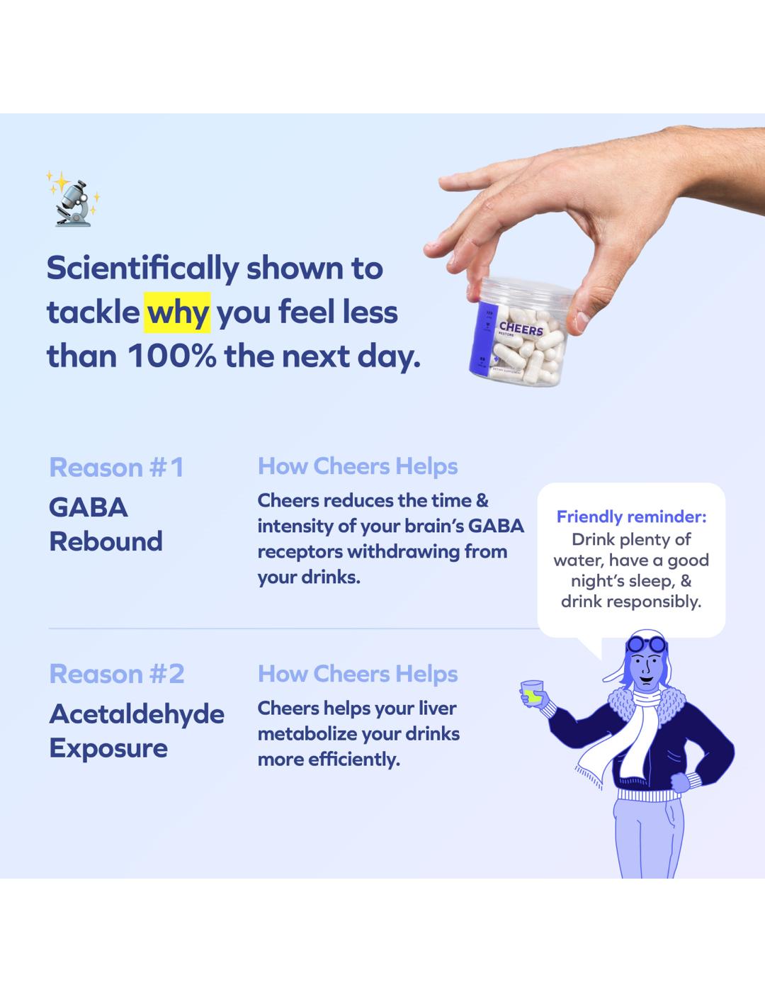 Cheers After-Alcohol Aid - Shop Digestion & nausea at H-E-B