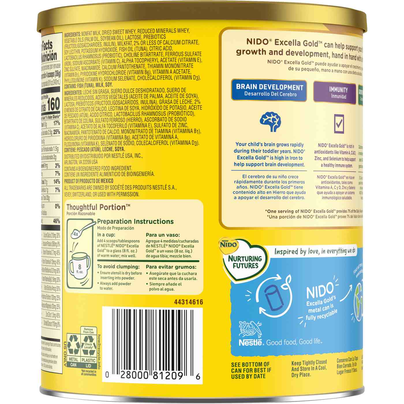 Nestle Nido Excella Gold Toddler 1 + Milk Beverage - Shop Milk at H-E-B