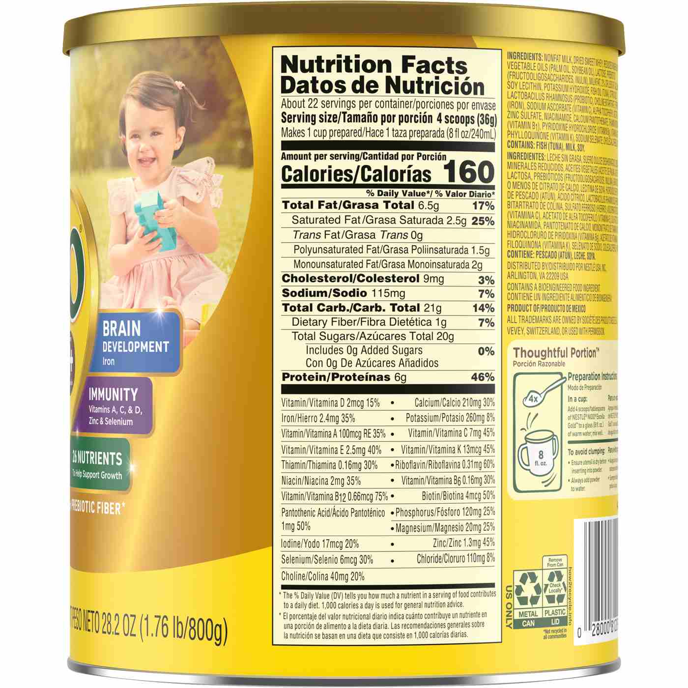 Nestle Nido Excella Gold Toddler 1 + Milk Beverage - Shop Milk at H-E-B