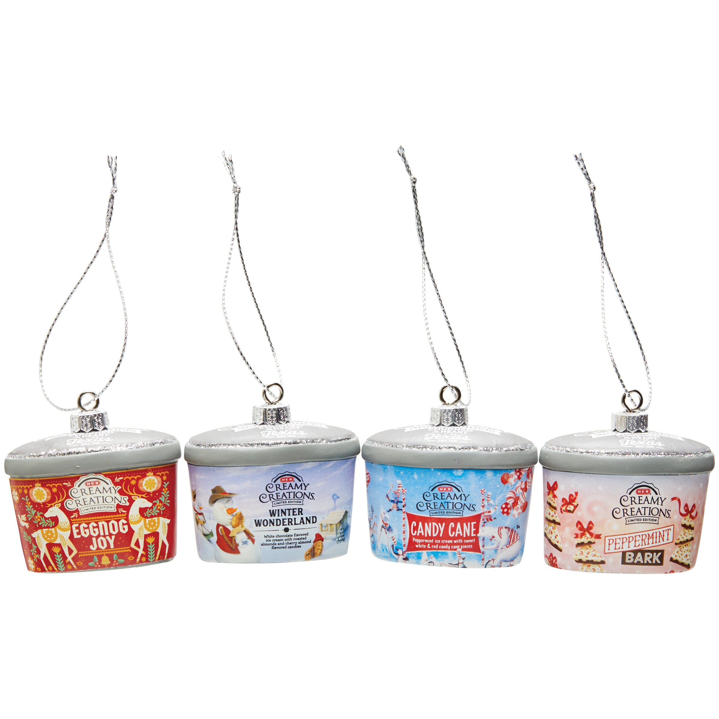 H-E-B Brand Shop Creamy Creations Carton Mini Christmas Ornaments ...