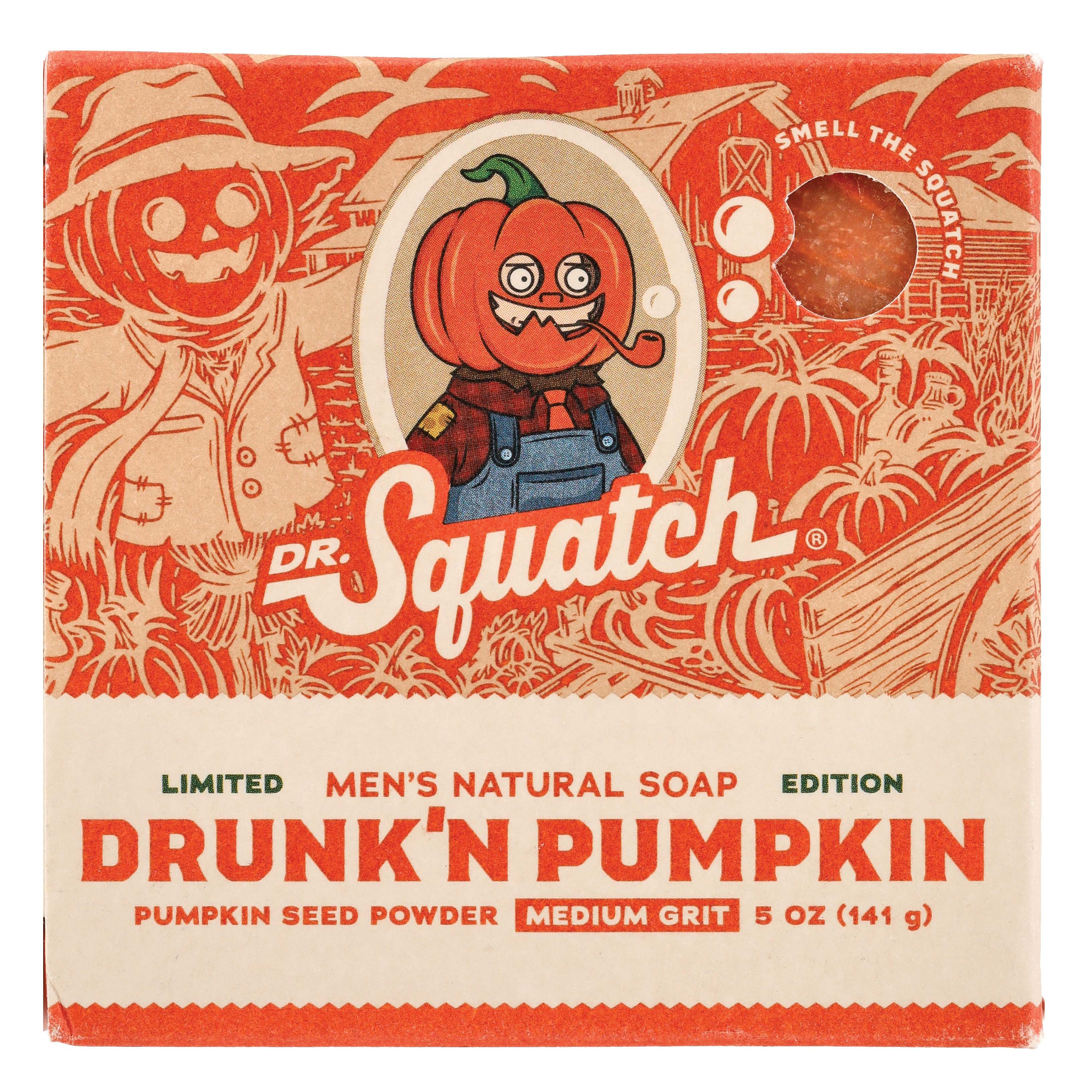 Dr. Squatch Limited Edition Men's Natural Soap Bar - Drunk'n Pumpkin ...