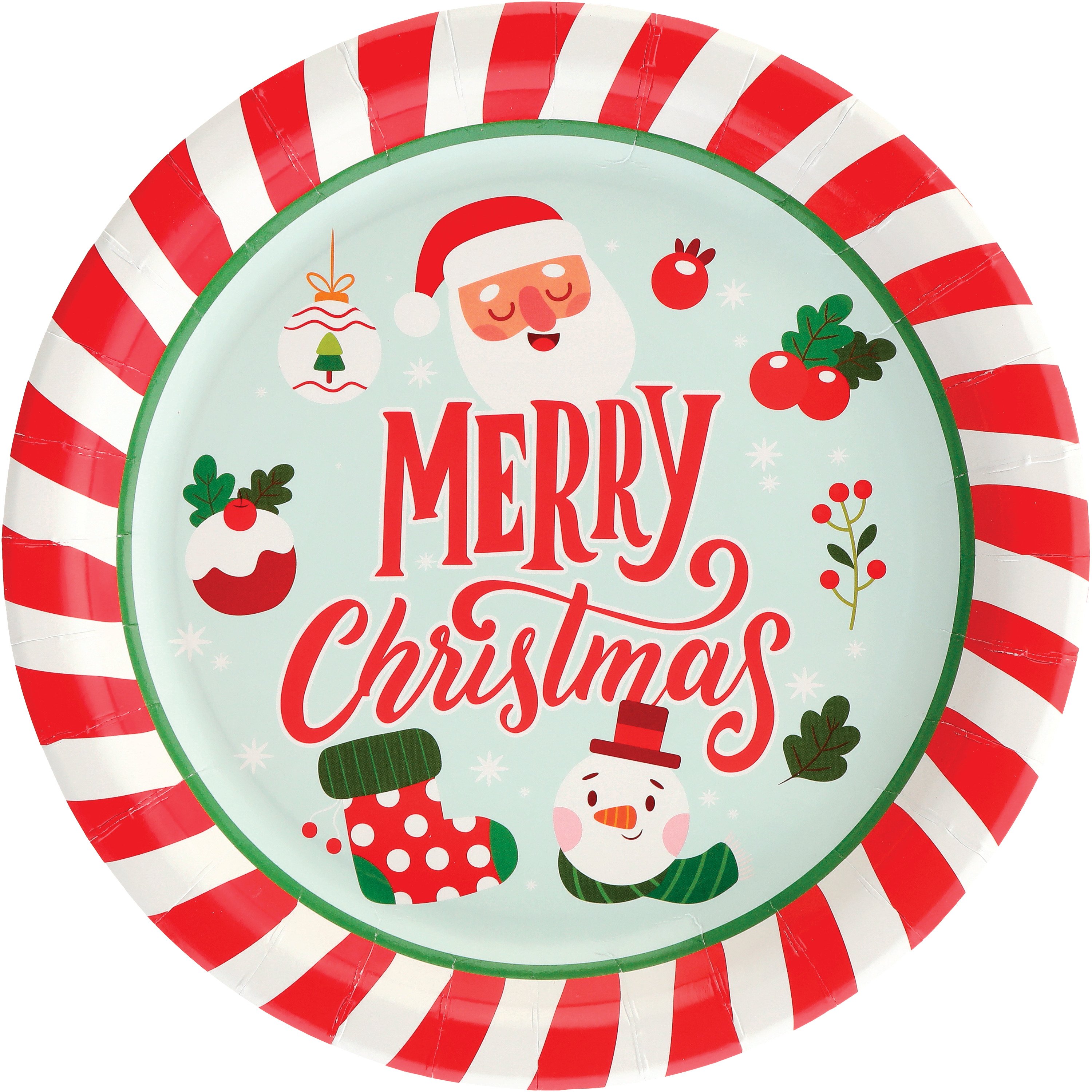 Destination Holiday Merry Christmas Paper Party Plates, 10 ct - Shop ...