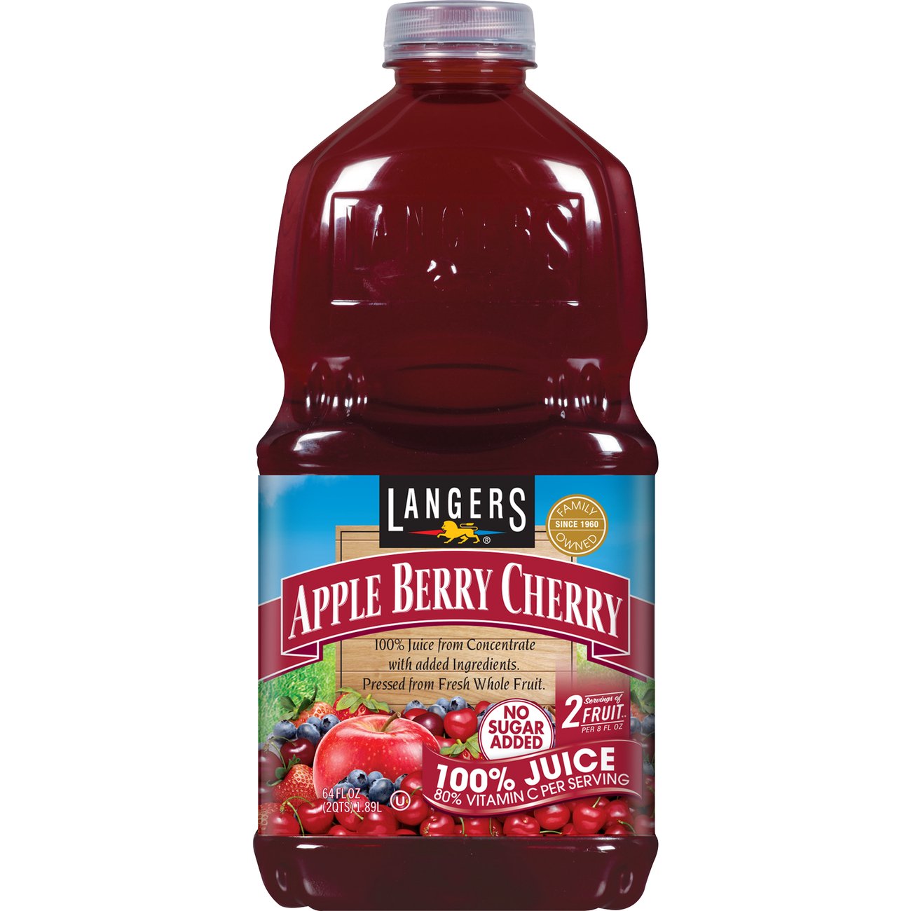 Langers Pure Juice - Apple Berry Cherry - Shop Juice at H-E-B