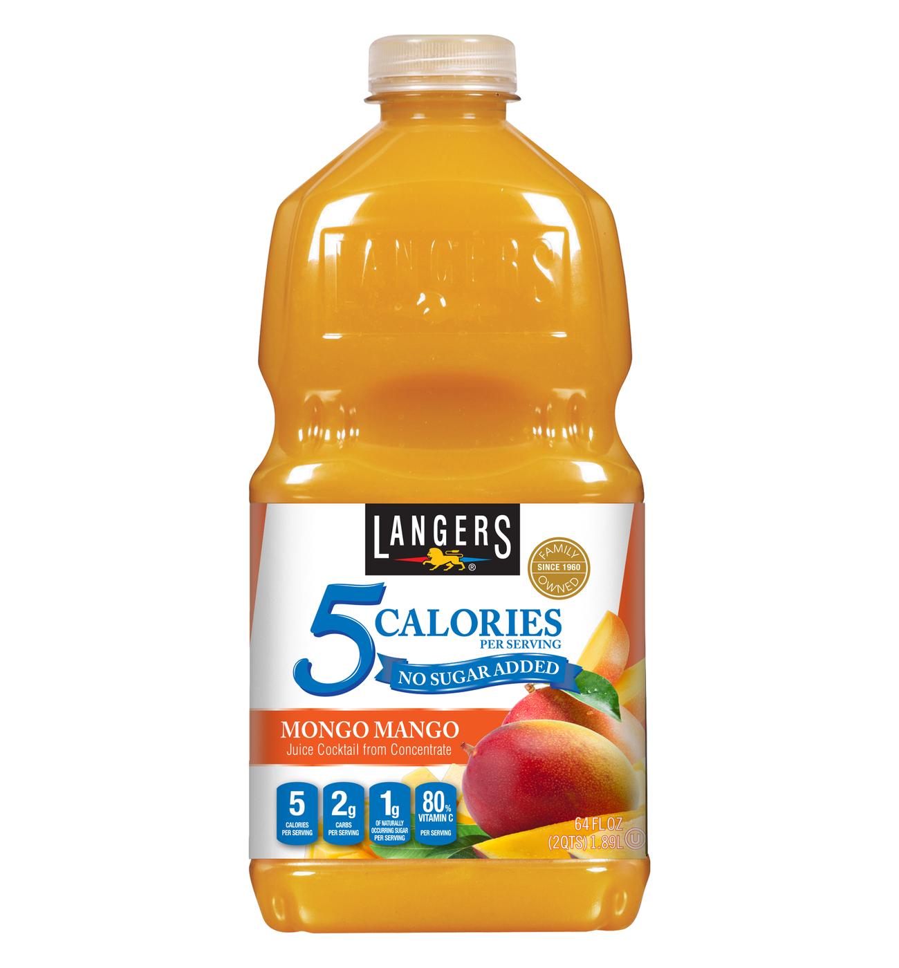 Langers No Sugar Added Juice Cocktail - Mongo Mango - Shop Juice at H-E-B