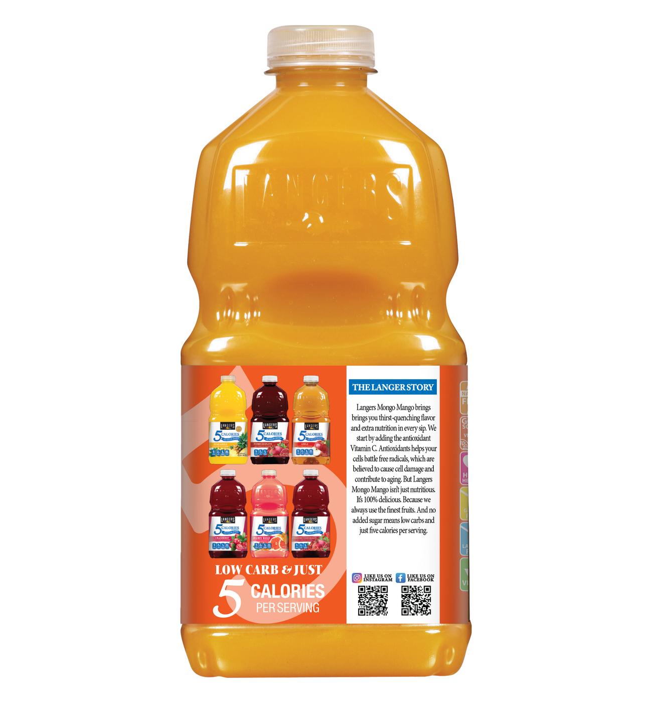 Langers No Sugar Added Juice Cocktail - Mongo Mango - Shop Juice at H-E-B