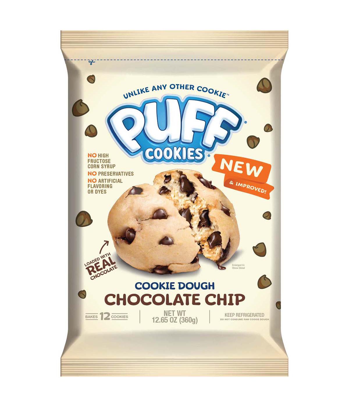 Puff Cookies Puff Cookie Dough Chocolate Chip - Shop Biscuit & cookie ...