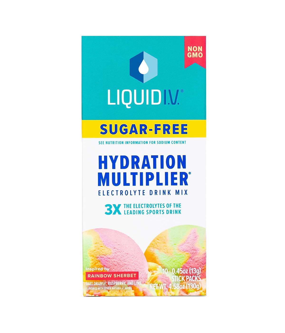 Liquid I.V. Hydration Multiplier Sugar Free Electrolyte Drink Mix Stick ...