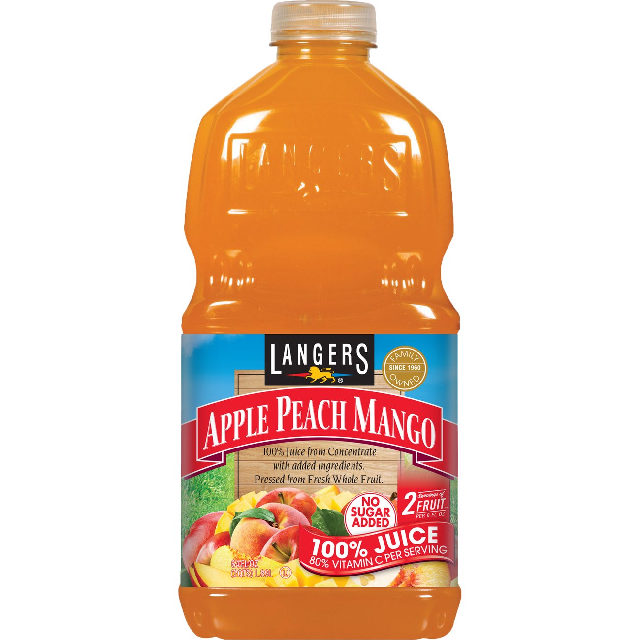 Langers No Sugar Added Apple Peach Mango Juice - Shop Juice at H-E-B