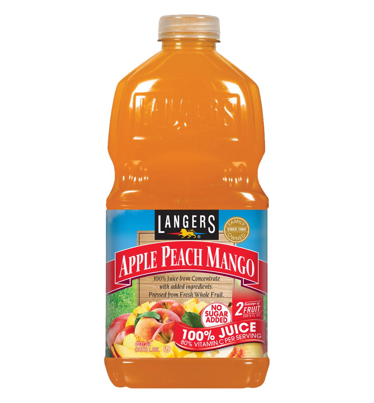 Langers Pure Juice - Apple Peach Mango - Shop Juice at H-E-B