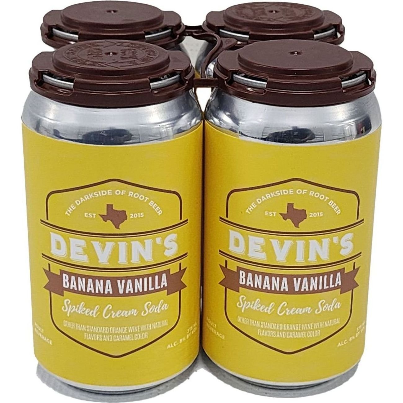 Devin's Banana Vanilla Spiked Cream Soda 4 pk Cans - Shop Malt ...