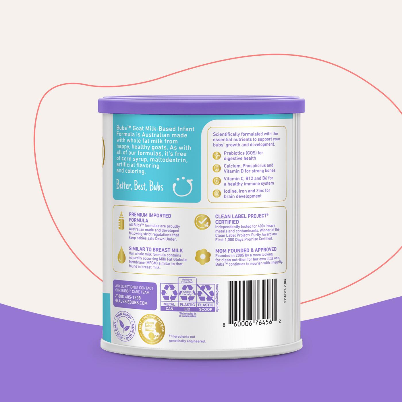Bubs Goat Milk-Based Powder Infant Formula - Shop Formula at H-E-B