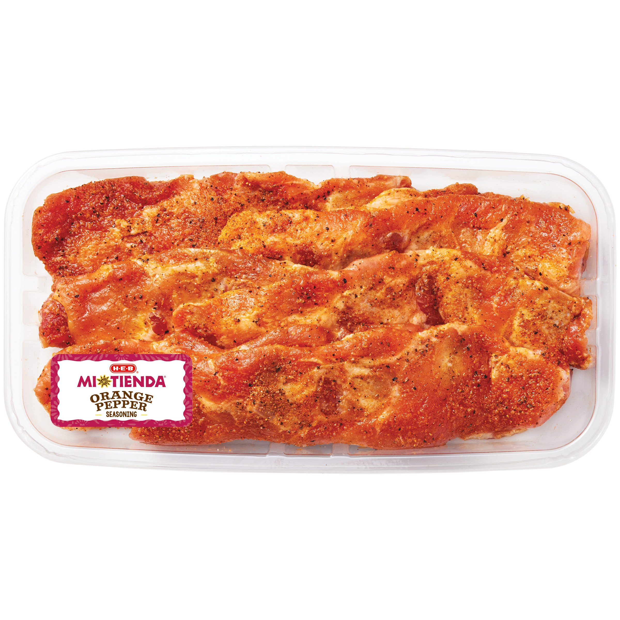 H-E-B Mi Tienda Seasoned Bone-In Pork Riblets – Orange Pepper - Shop ...