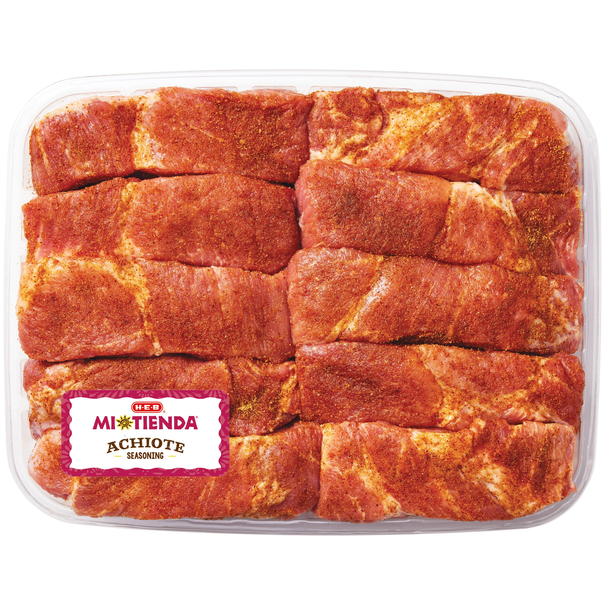 H-E-B Mi Tienda Seasoned Country-Style Bone-In Pork Ribs – Achiote ...