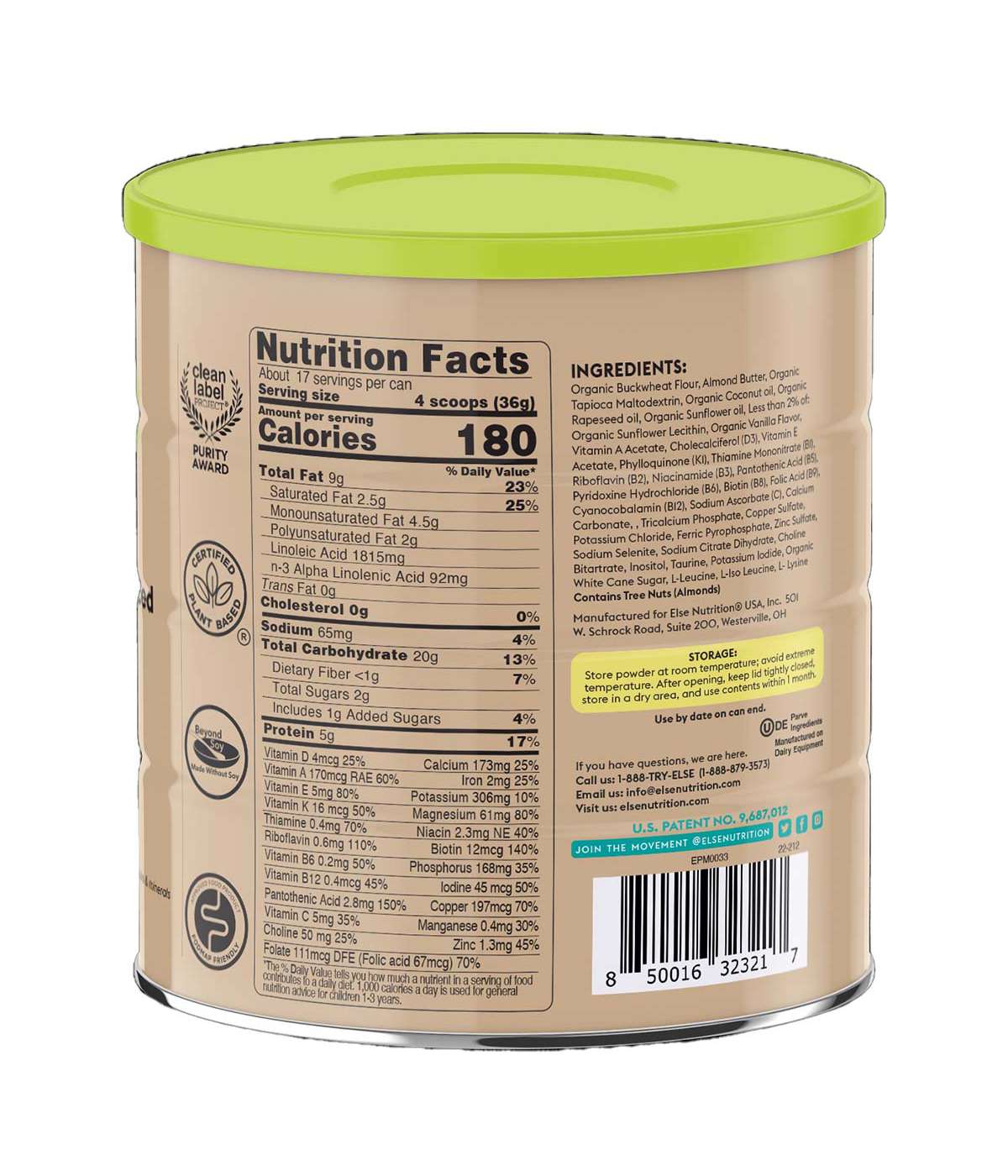 Else Plant-Based Complete & Balanced Nutrition Toddler Drink - Shop ...