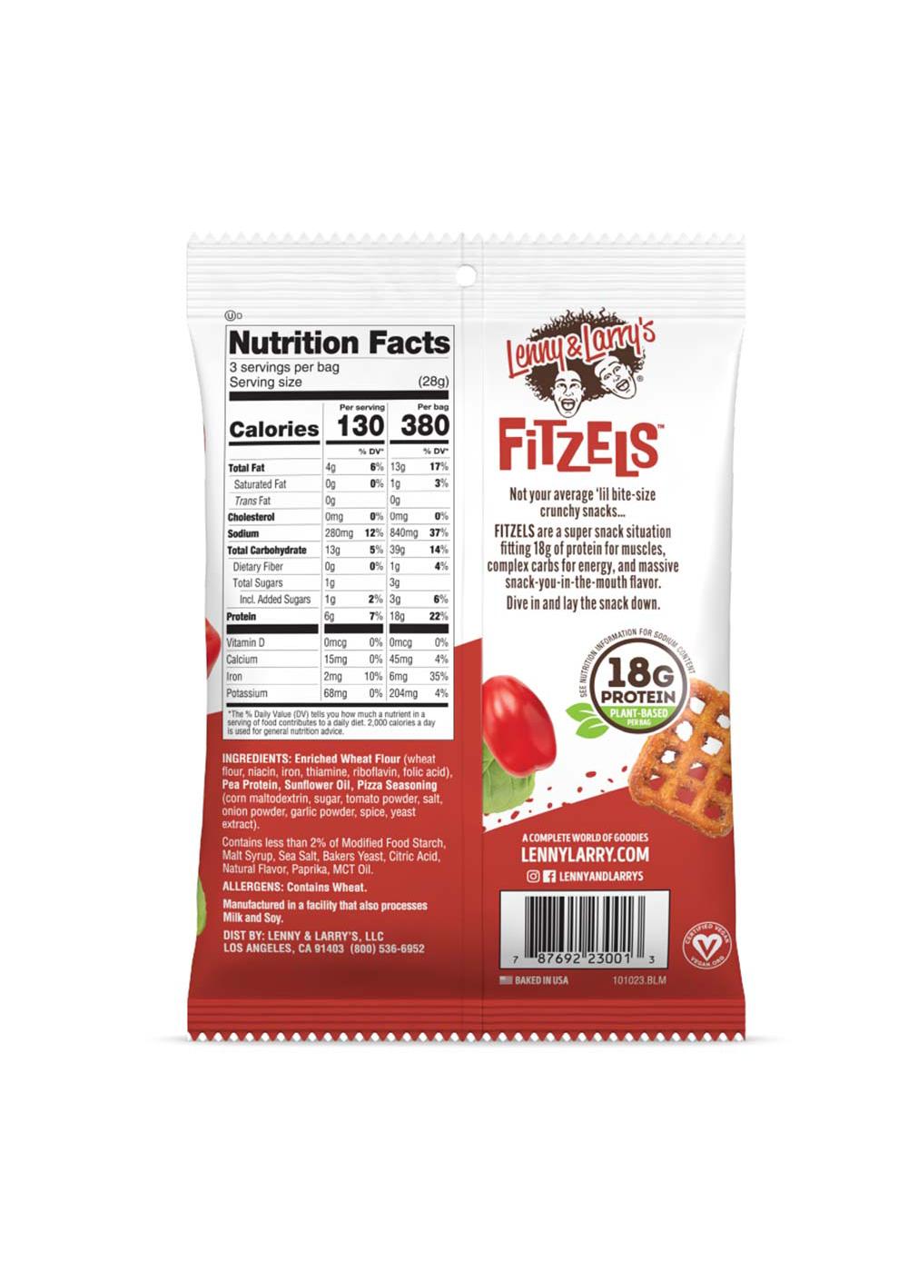 Lenny & Larry's Fitzels Pizza Protein Pretzels - Shop Chips at H-E-B