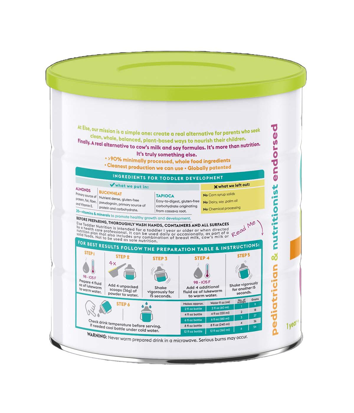 Else Plant-Based Complete Nutrition Toddler Drink - Shop Formula at H-E-B