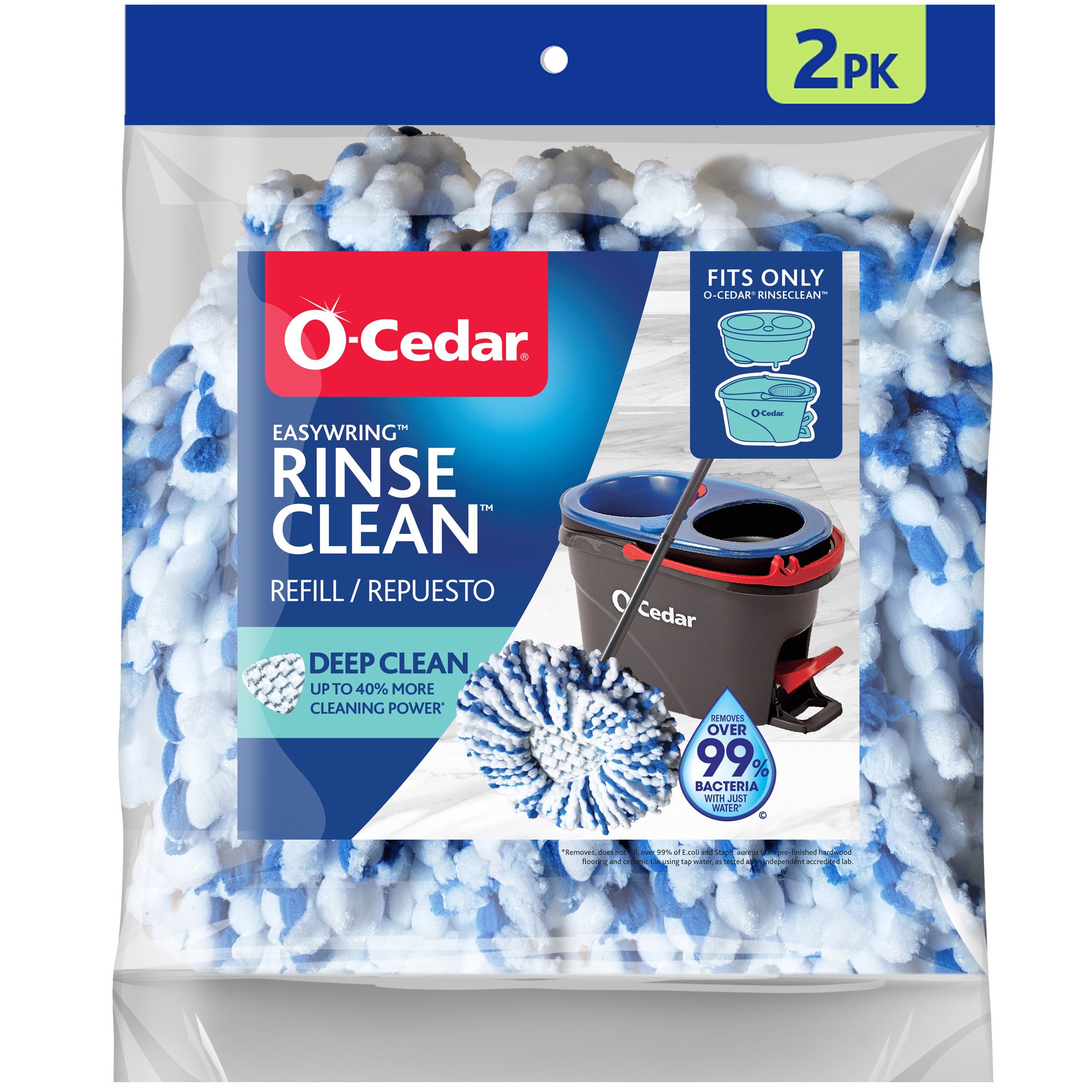 O-Cedar EasyWring RinseClean Deep Clean Refills - Shop Mops at H-E-B
