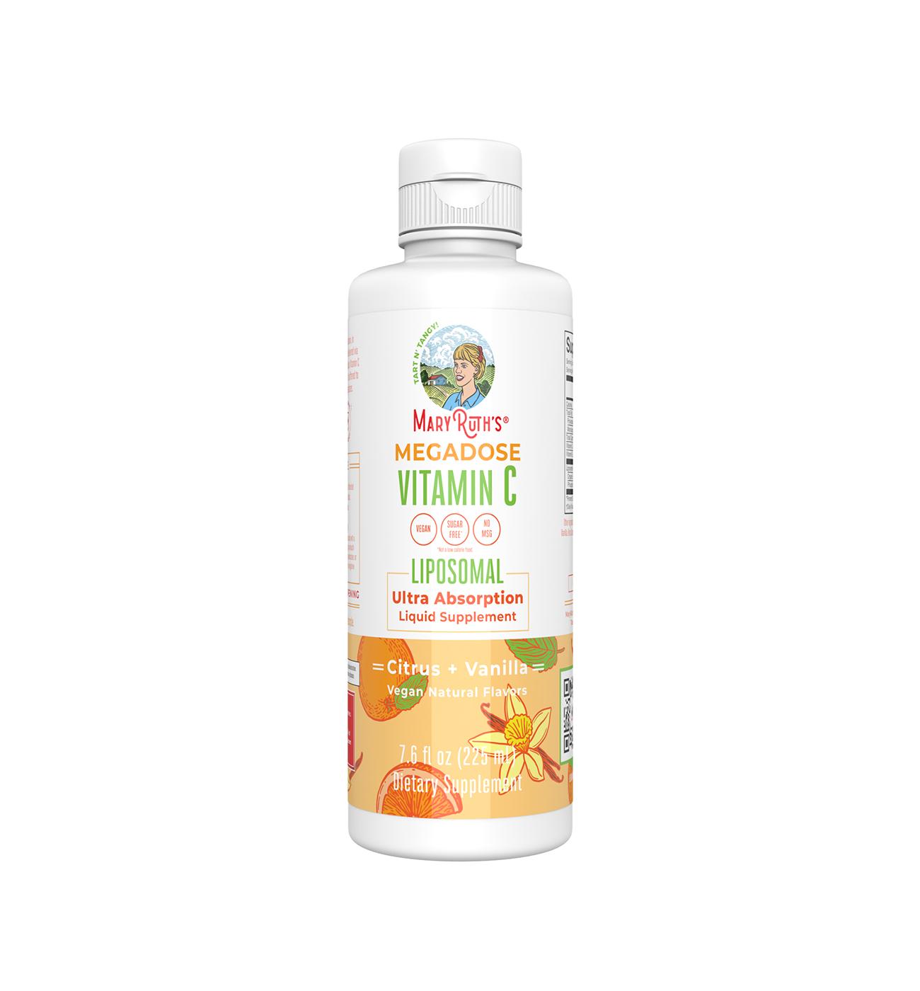 Mary Ruth's Megadose Vitamin C Liposomal Liquid Supplement - Citrus ...