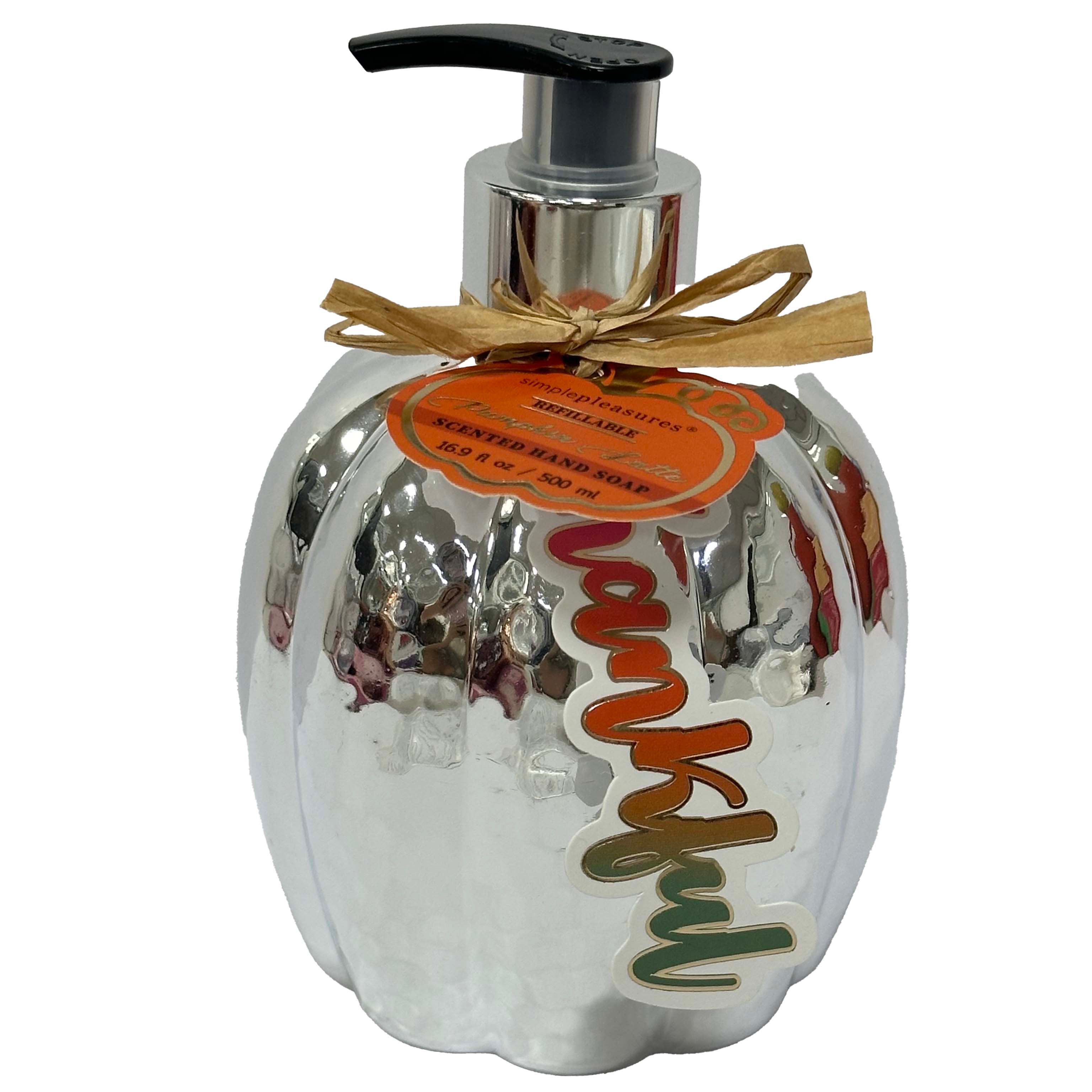 Simple Pleasures Silver Metallic Pumpkin Scented Hand Soap - Pumpkin ...