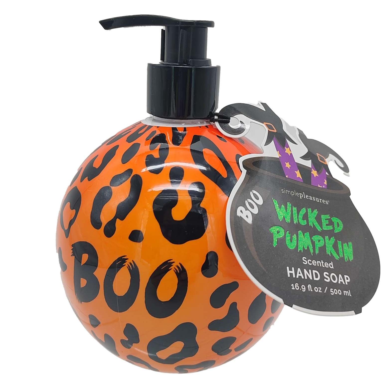 Simple Pleasures Halloween Round Leopard Hand Soap - Wicked Pumpkin ...