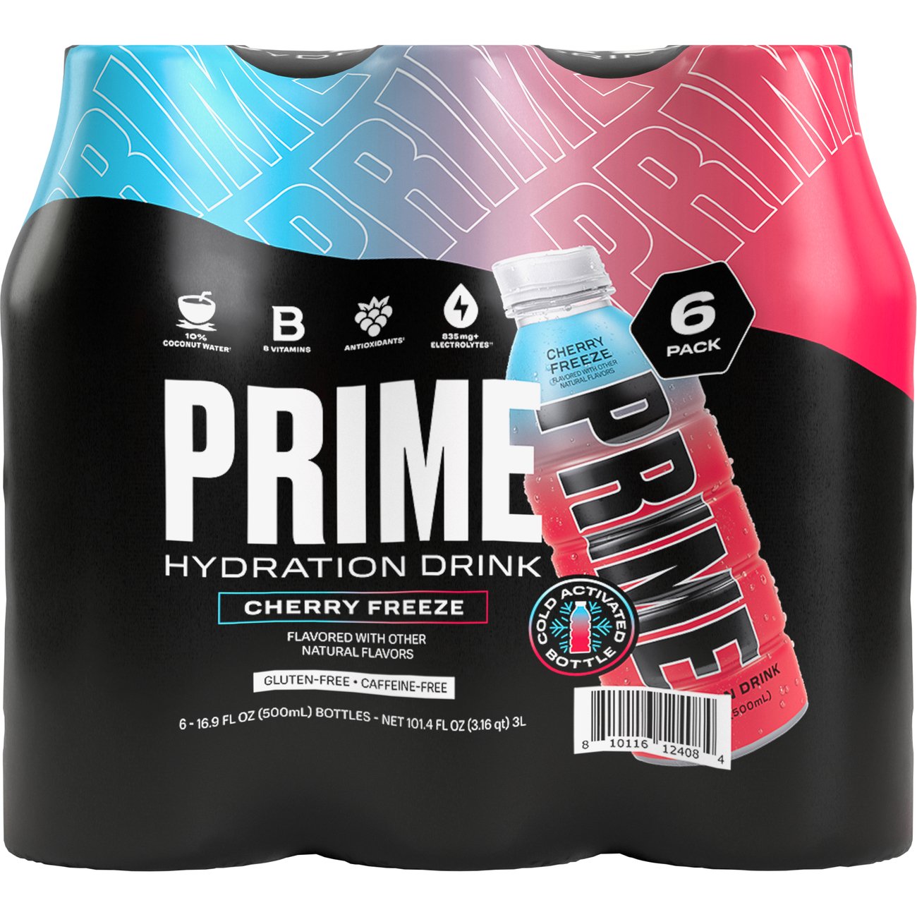 PRIME Hydration Drink 6 pk Bottles - Cherry Freeze - Shop Sports ...