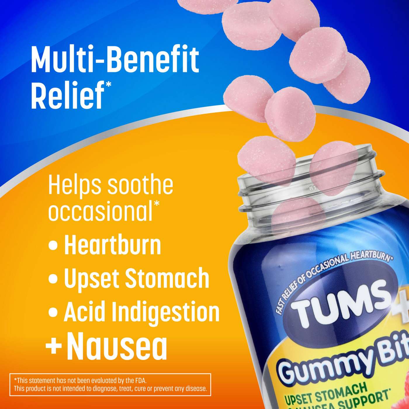 Tums Gummy Bites Dietary Supplement - Ginger Berry - Shop Digestion ...