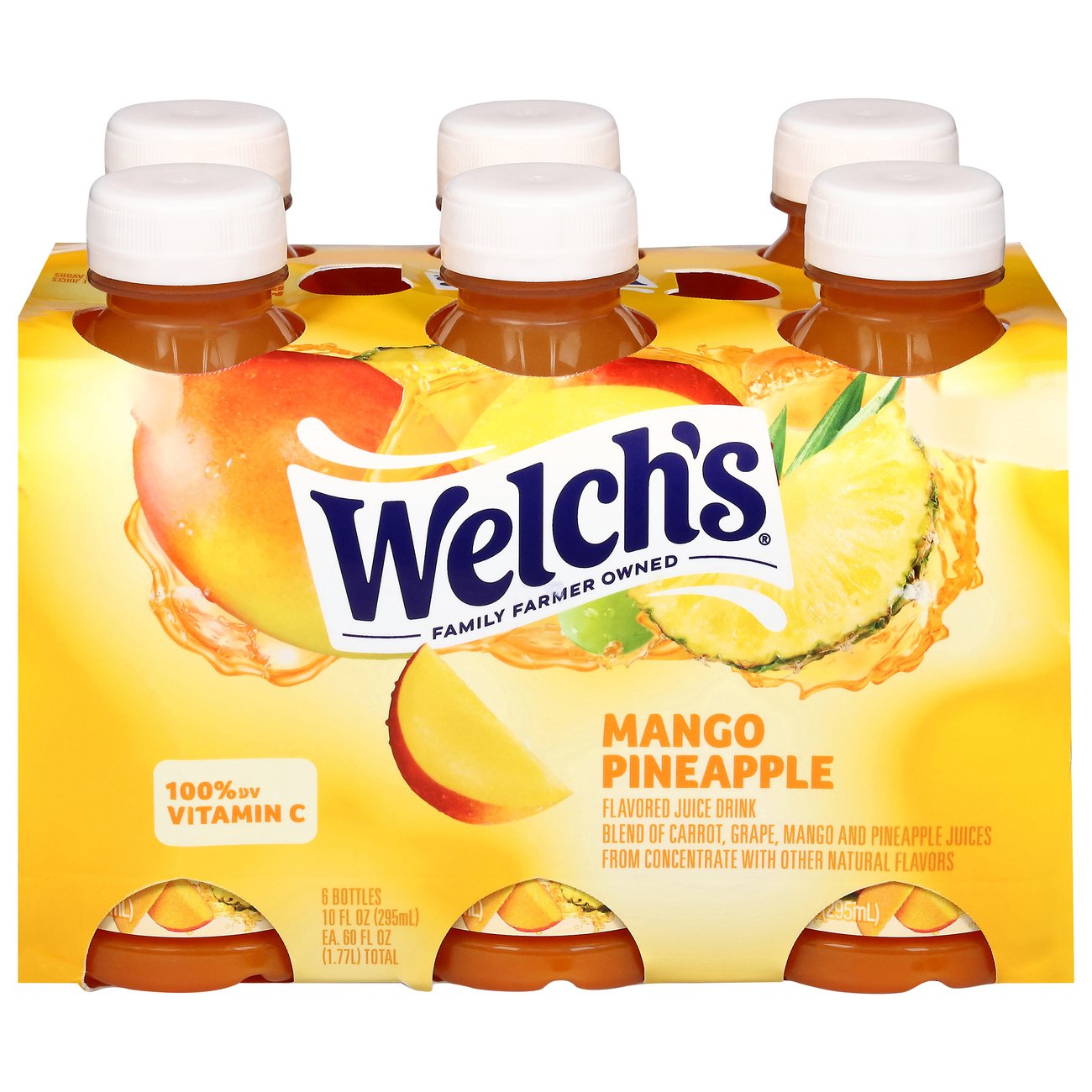 Welch's Mango Pineapple Juice 6 pk Bottles - Shop Juice at H-E-B