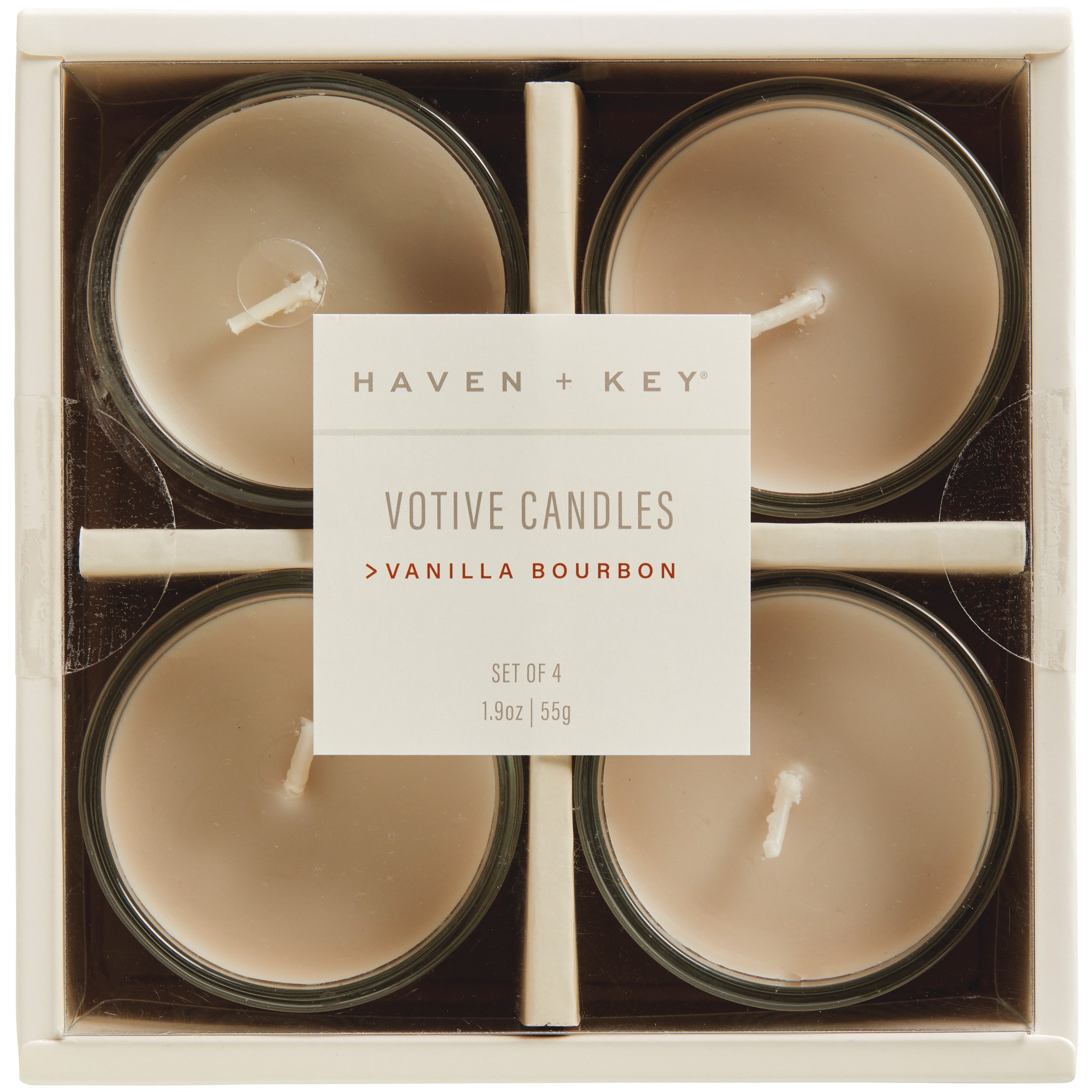 Haven + Key Scented Votive Candles - Vanilla Bourbon - Shop Candles at ...